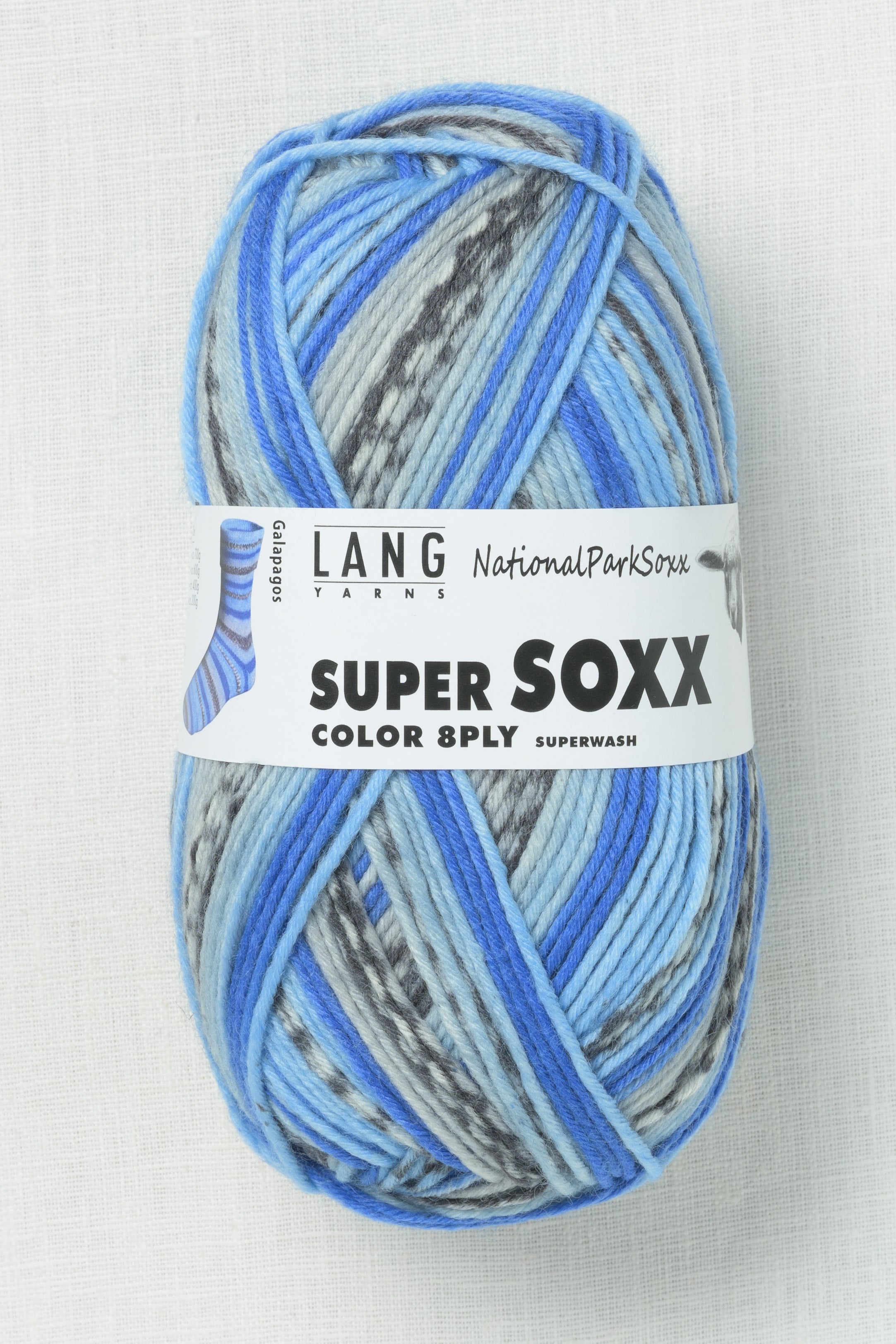 Lang Yarns Super Soxx Color 8-Ply 486 Galapagos – Wool and Company