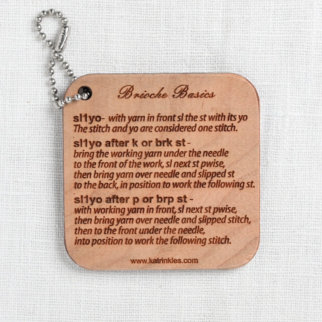 Katrinkles Brioche Basics Instruction Fob – Wool and Company