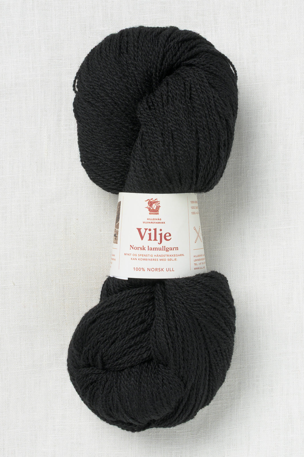 Hillesvåg Vilje 414 Black – Wool and Company