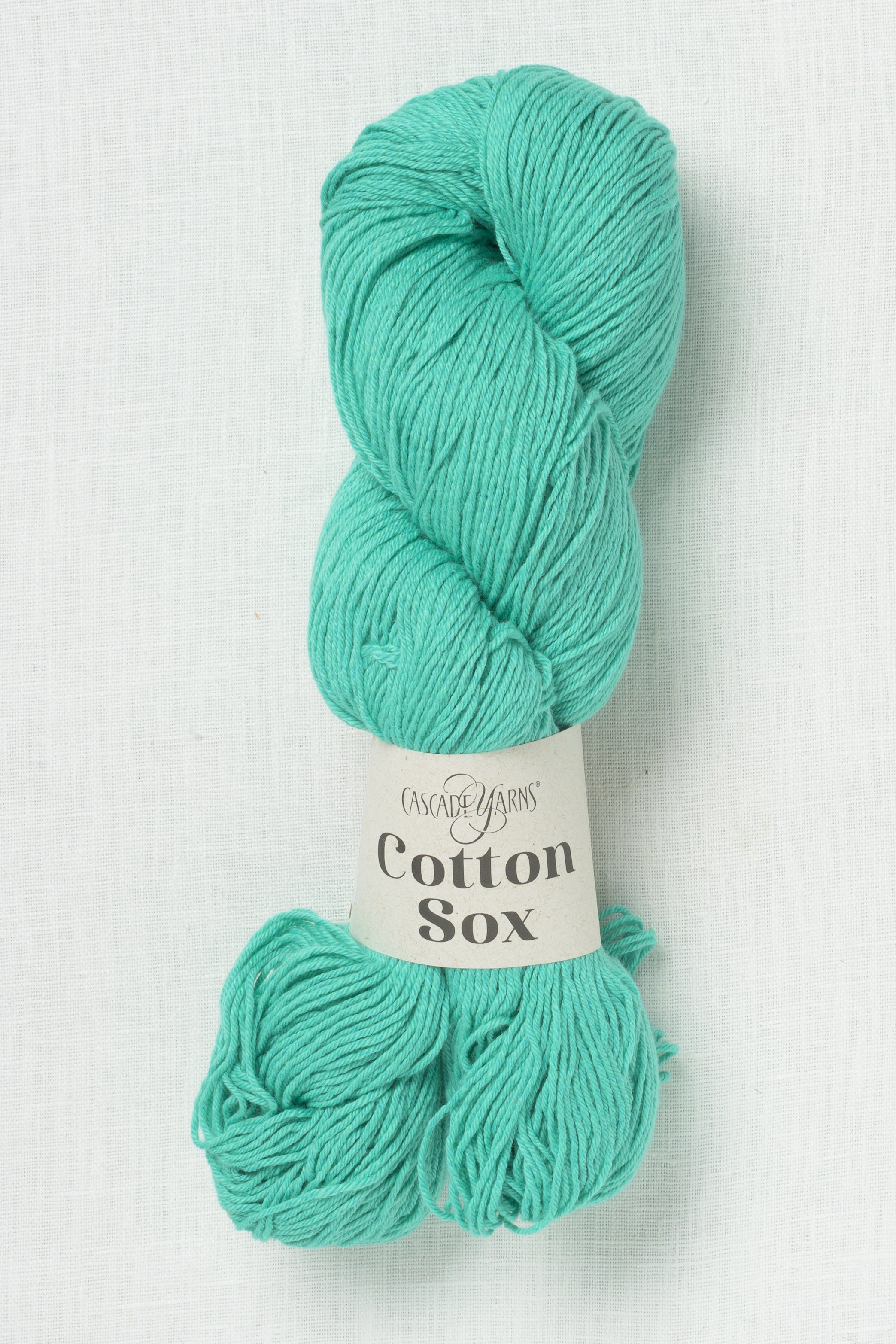 Cascade Cotton Sox 27 Blue Turquoise – Wool and Company