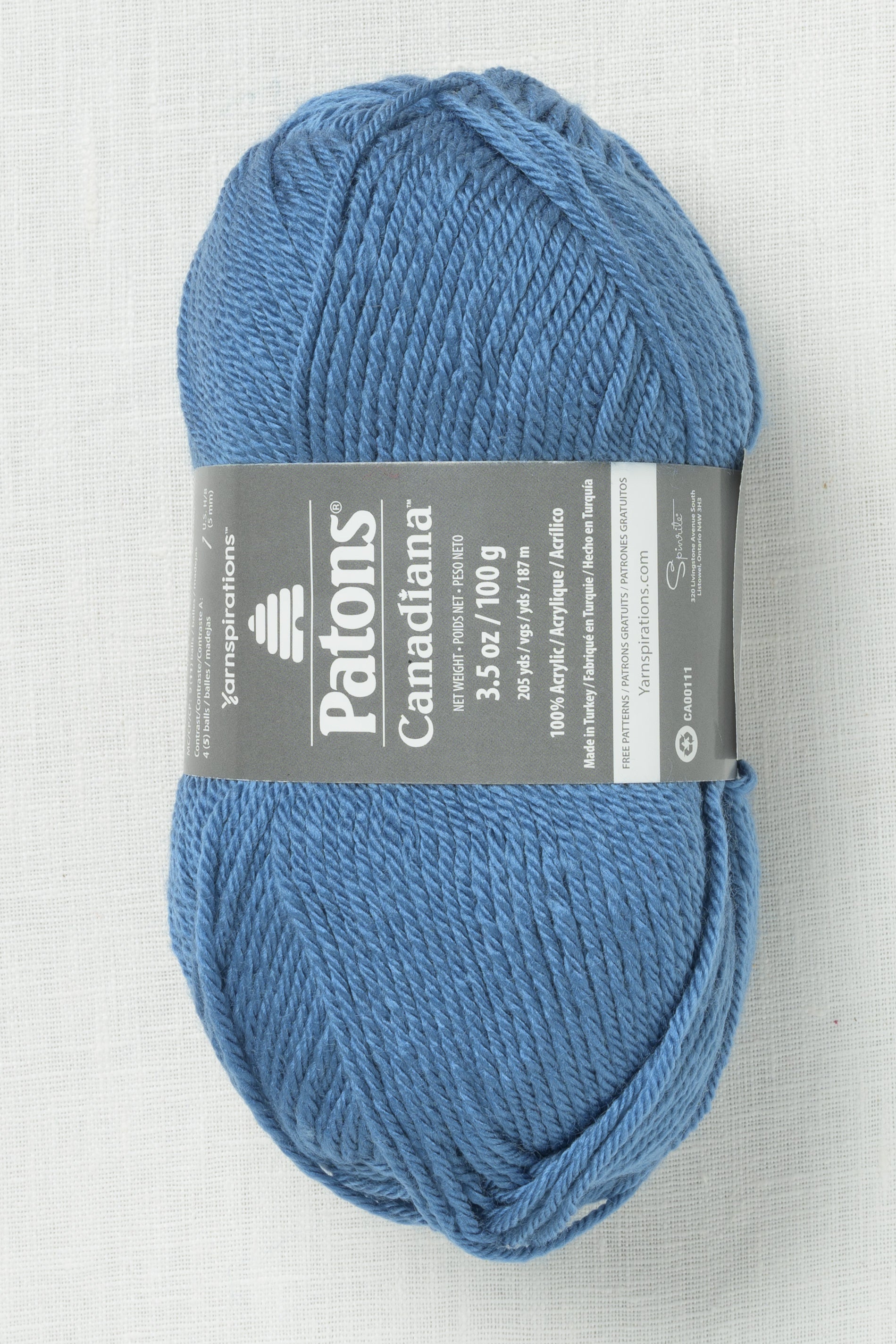 Patons Canadiana Mediterranean Blue – Wool and Company