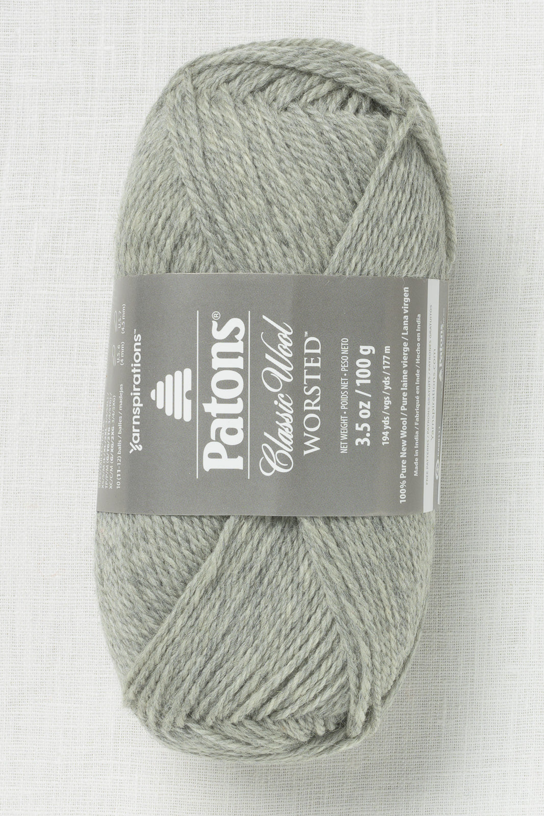 Patons Classic Wool Worsted Gray Mix – Wool and Company