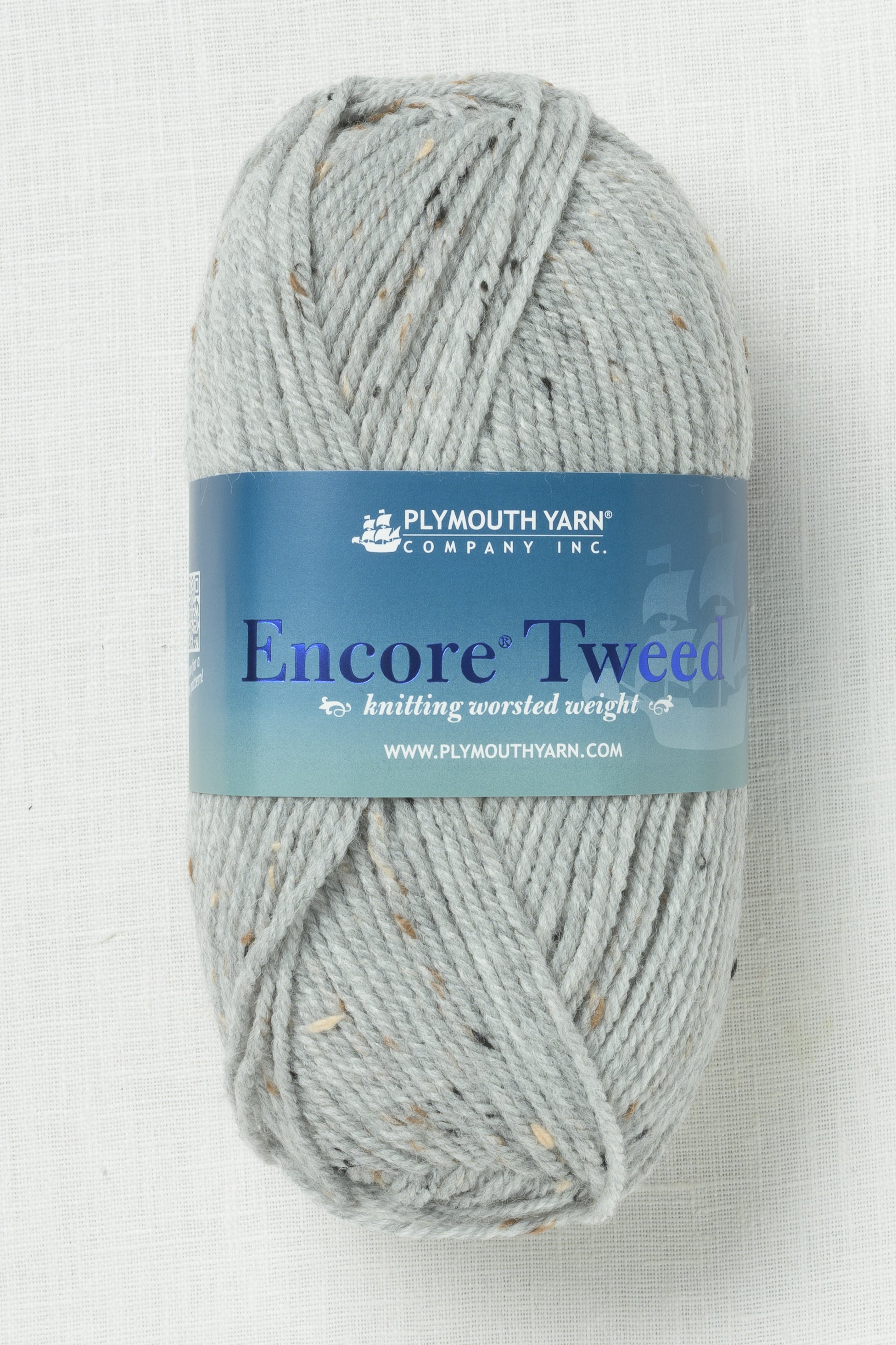 Plymouth Encore Worsted Tweed 6007 Light Grey Heather – Wool and Company