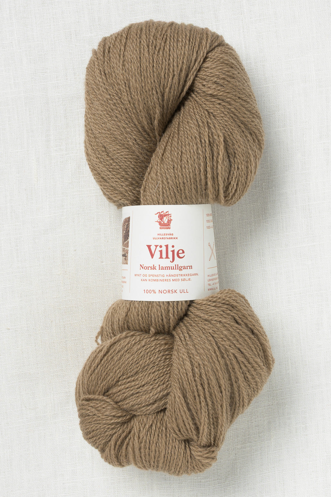 Hillesvåg Vilje 403 Medium Brown – Wool and Company