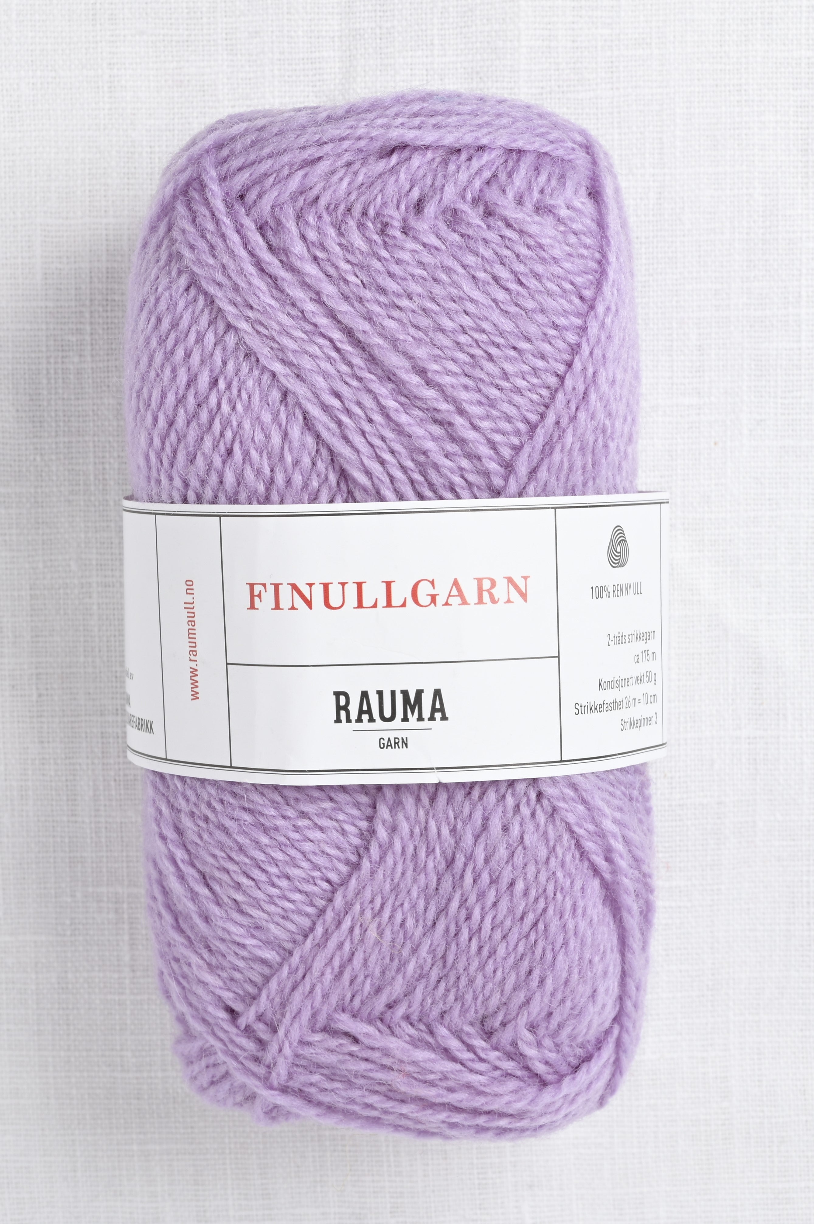 Rauma Finullgarn 471 Lilac – Wool and Company