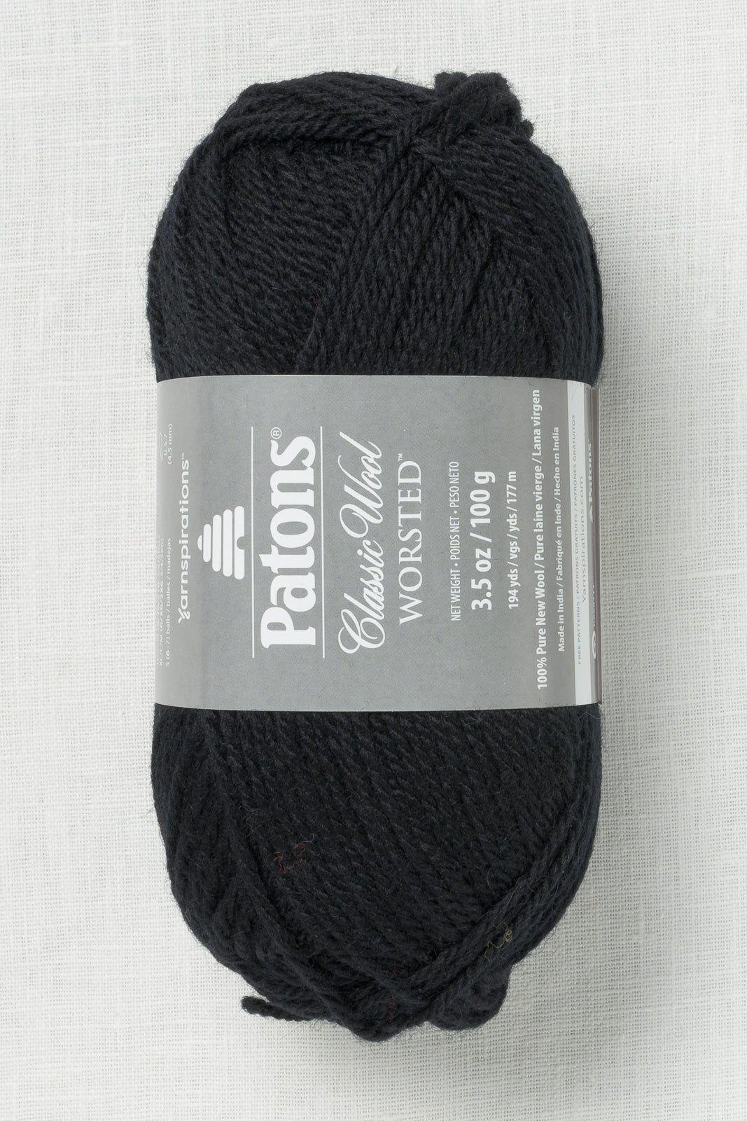 Patons Classic Wool Worsted Black – Wool and Company