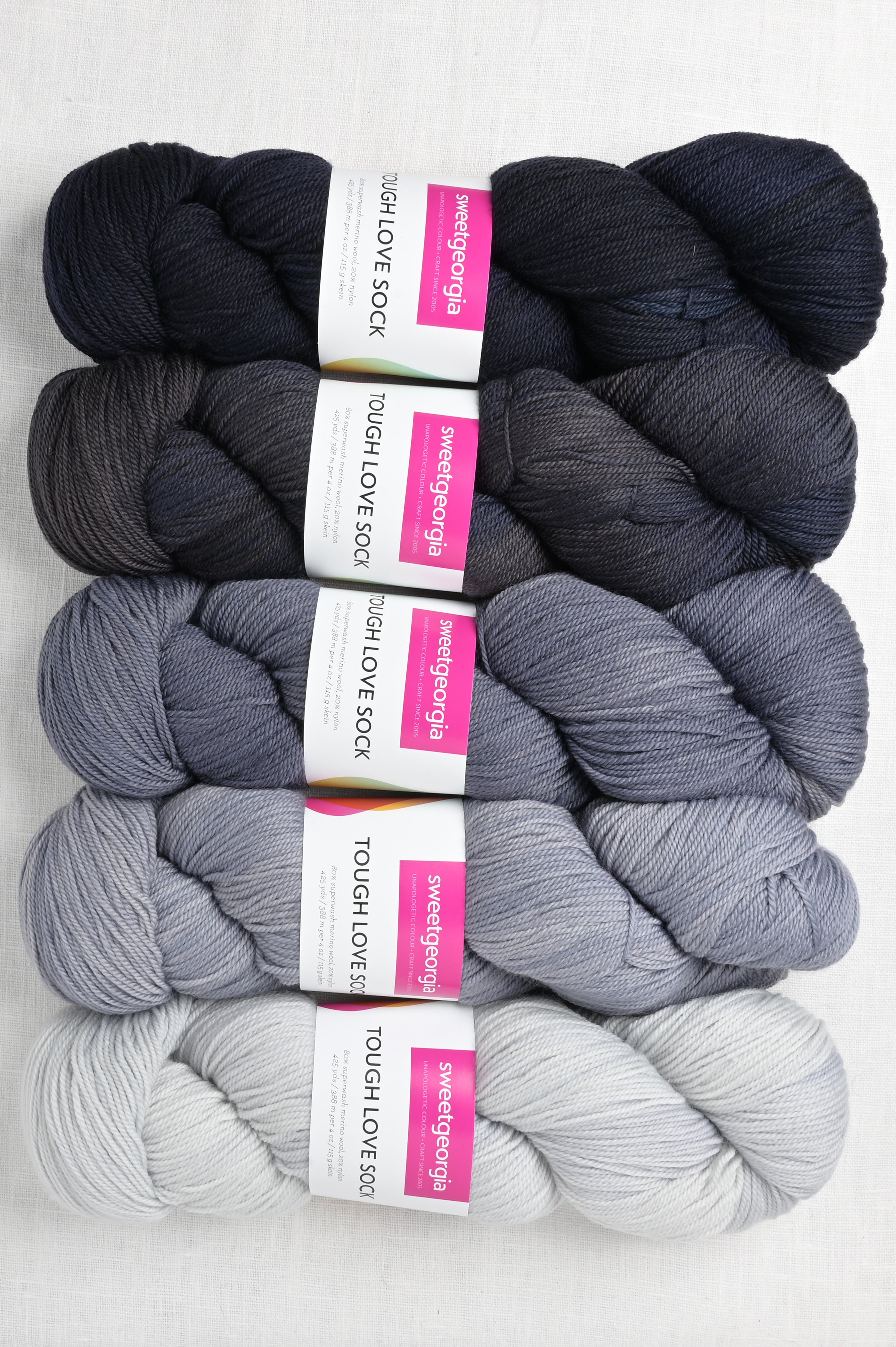 Sweet Georgia Tough Love Sock Party Pack Graphite – Wool and Company