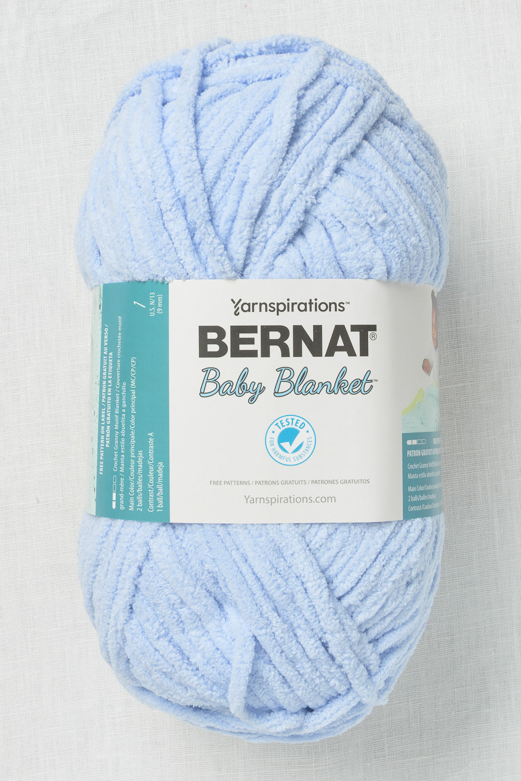 Bernat Baby Blanket Big Ball Baby Blue – Wool and Company
