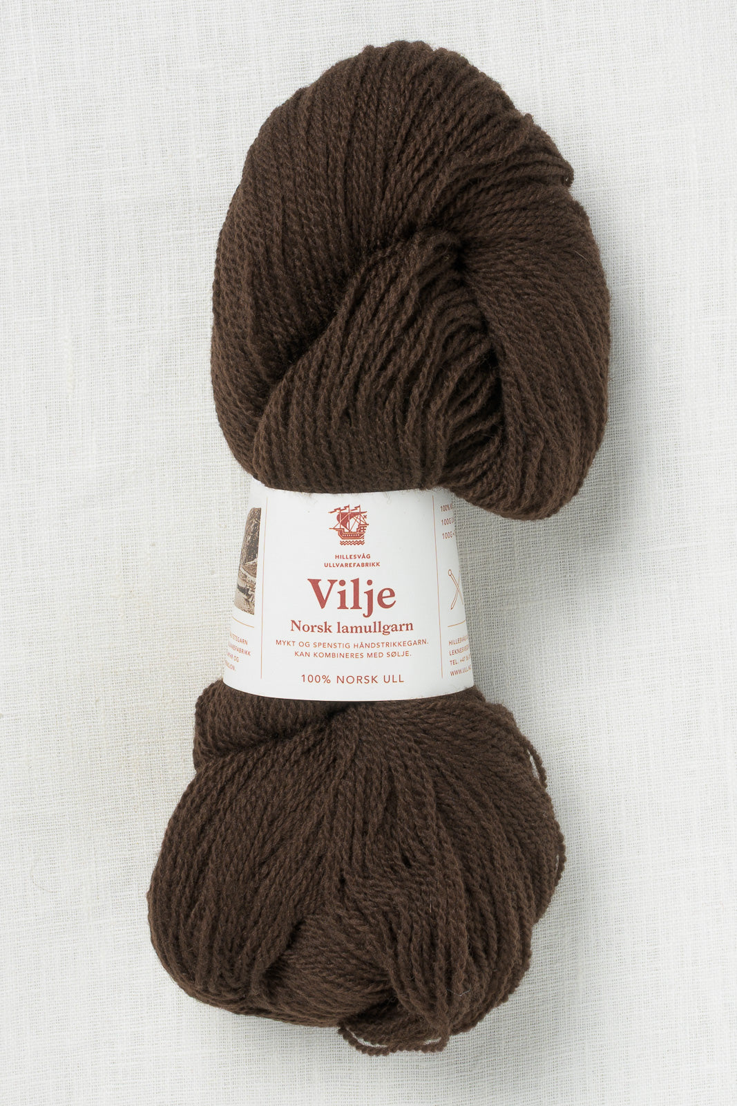 Hillesvåg Vilje 438 Dark Brown – Wool and Company