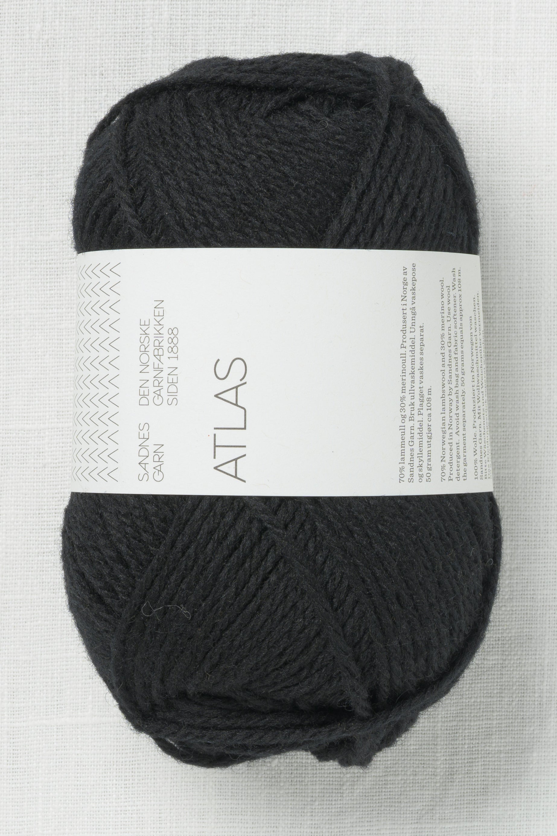 Sandnes Garn Atlas 1099 Black – Wool and Company