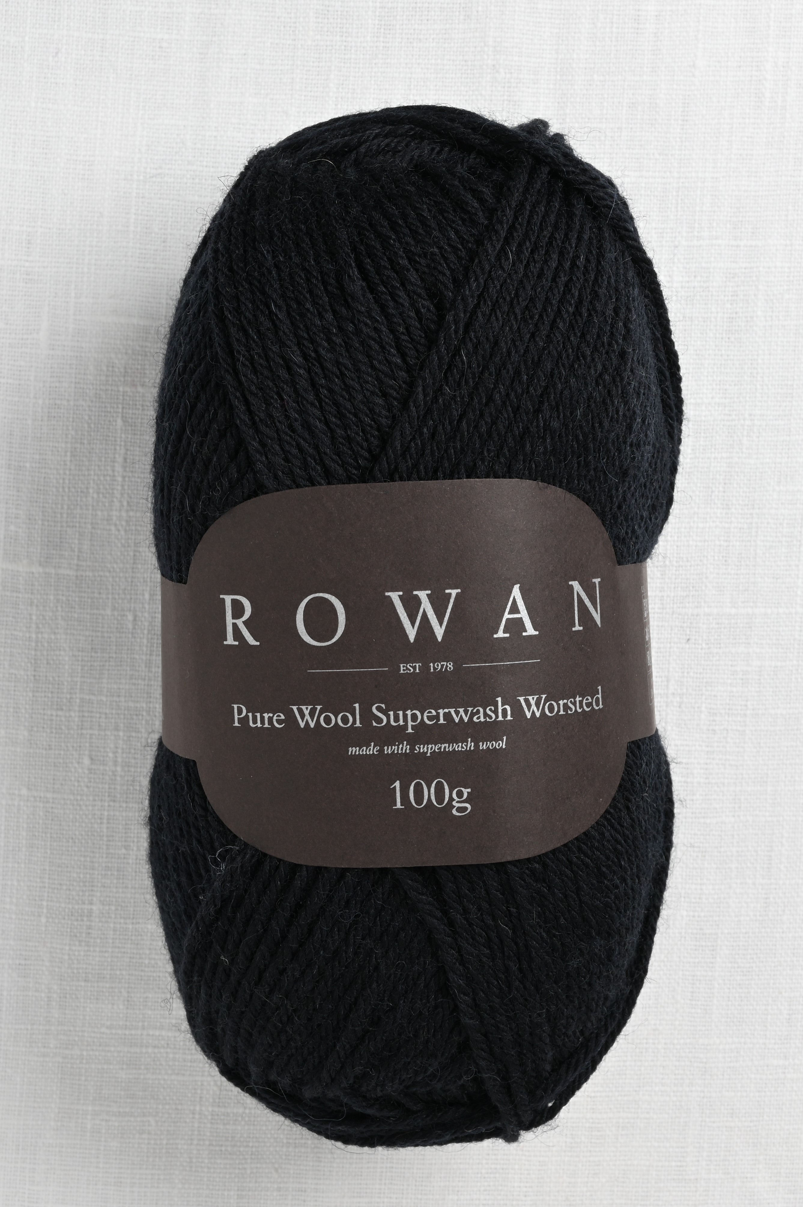 Rowan Pure Wool Worsted 109 Black – Wool and Company