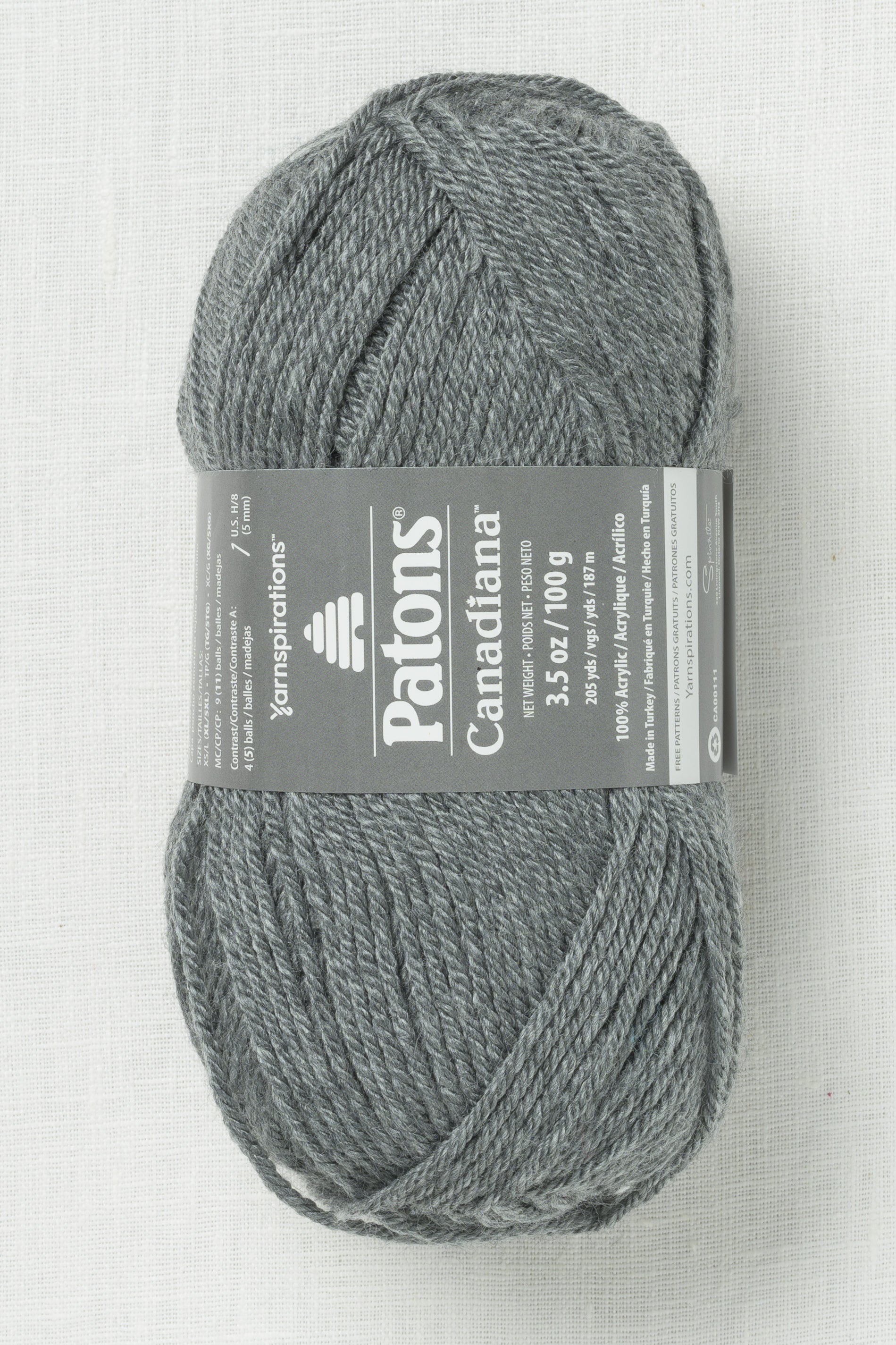 Patons Canadiana Medium Grey Mix – Wool and Company
