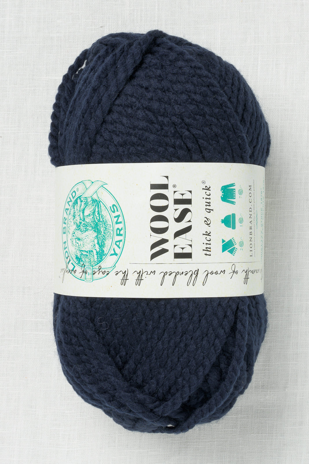 Lion Brand Wool Ease Thick & Quick 110 Navy – Wool and Company