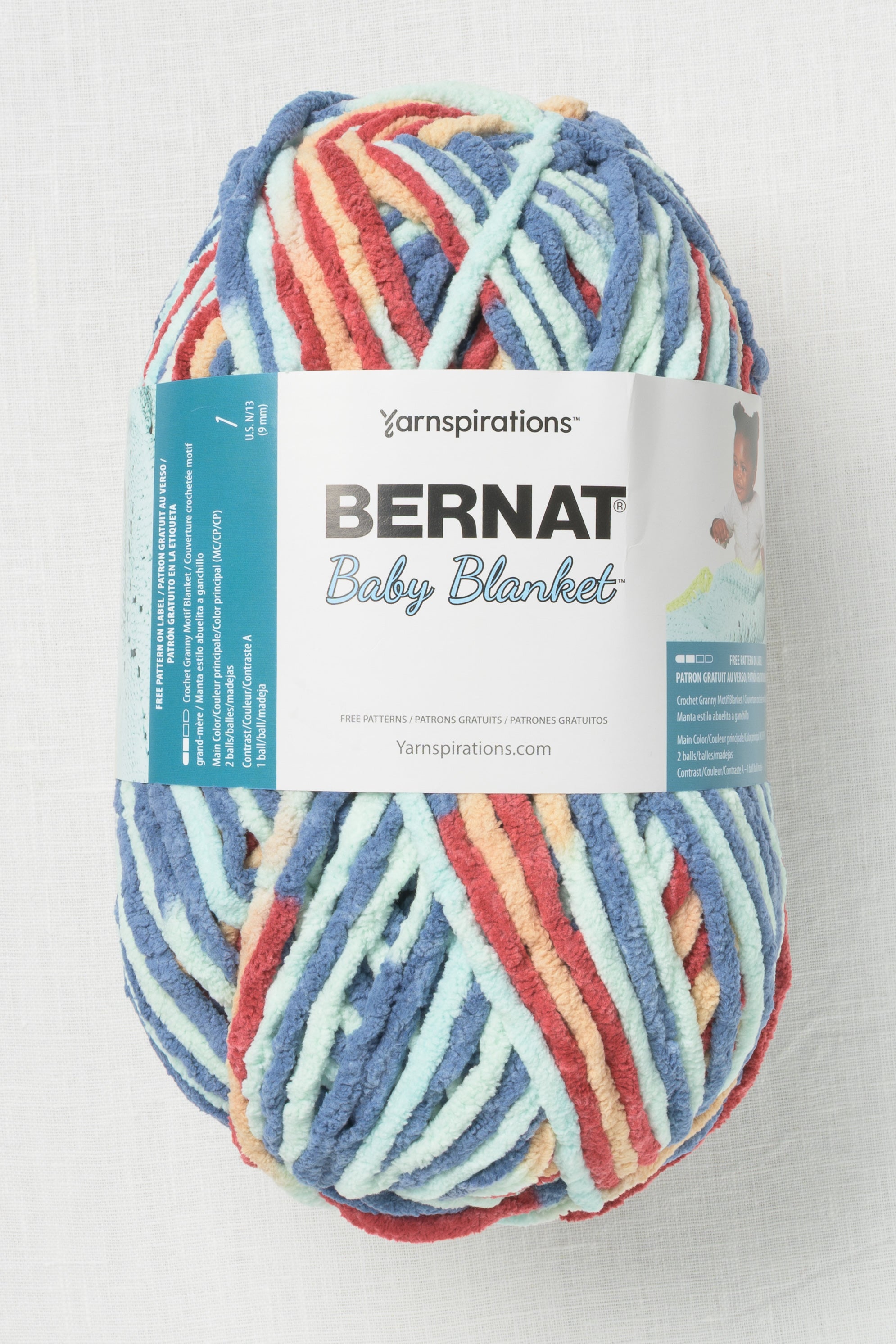 Bernat Baby Blanket Big Ball Button Roses – Wool and Company
