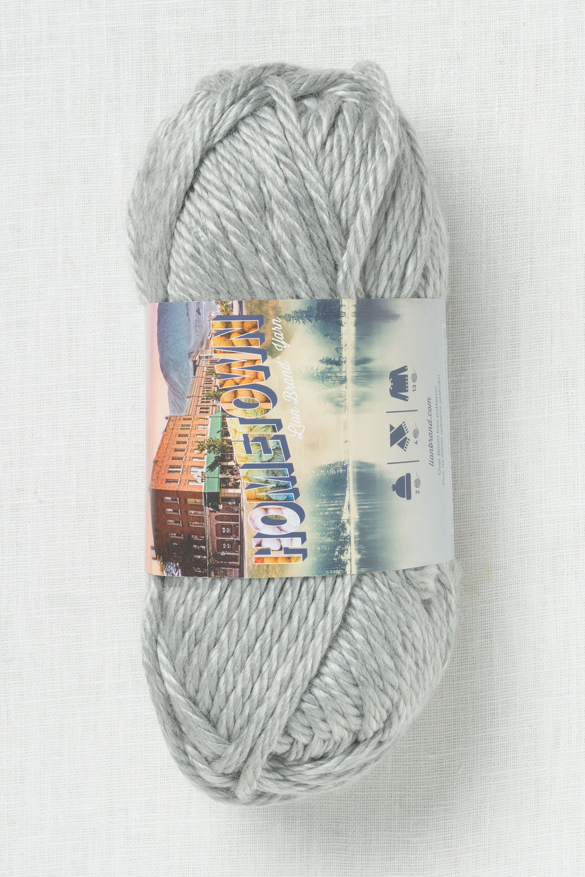 Lion Brand Hometown 225F Springfield Silver – Wool and Company