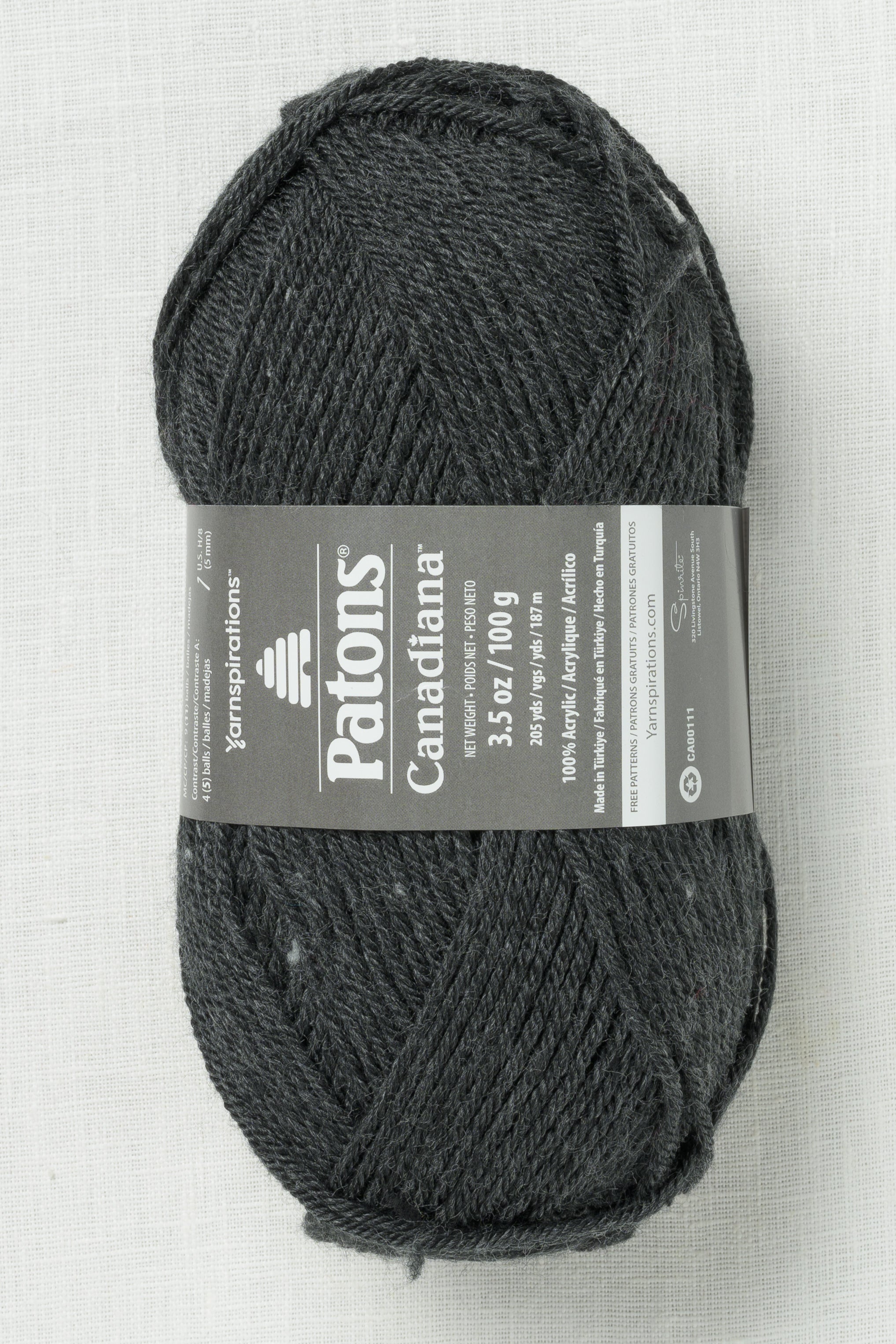 Patons Canadiana Dark Gray Mix – Wool and Company