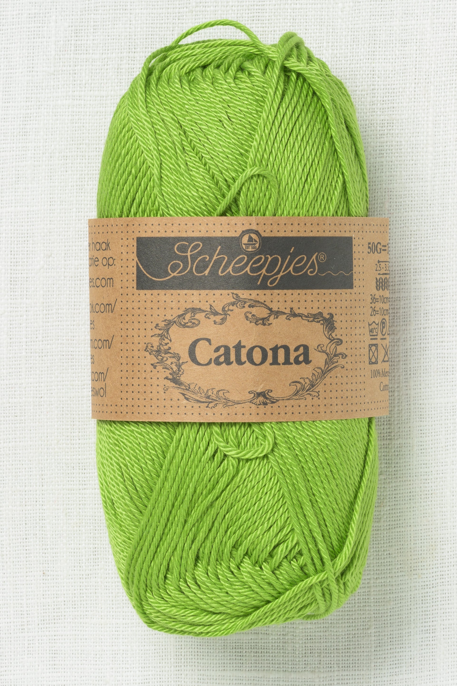 Scheepjes Catona 50g 205 Kiwi – Wool and Company