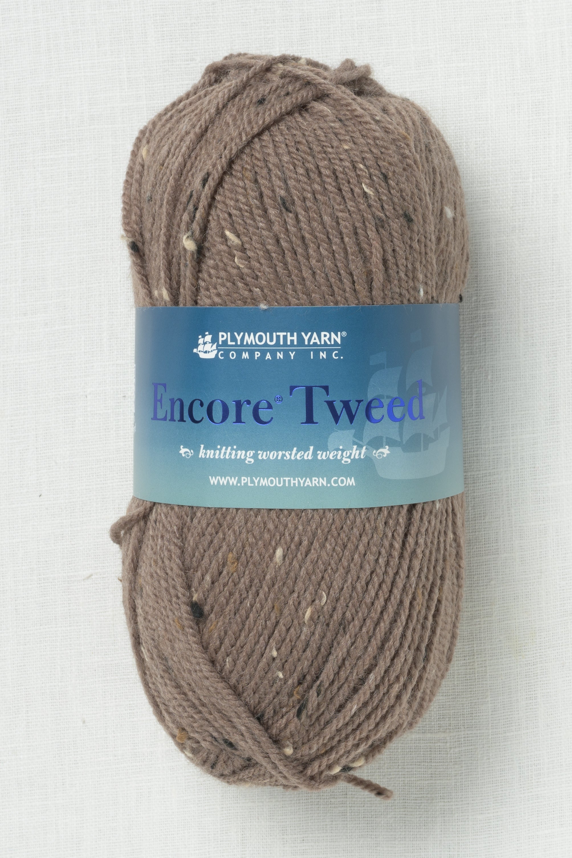 Plymouth Encore Worsted Tweed 1204 Brownstone – Wool and Company