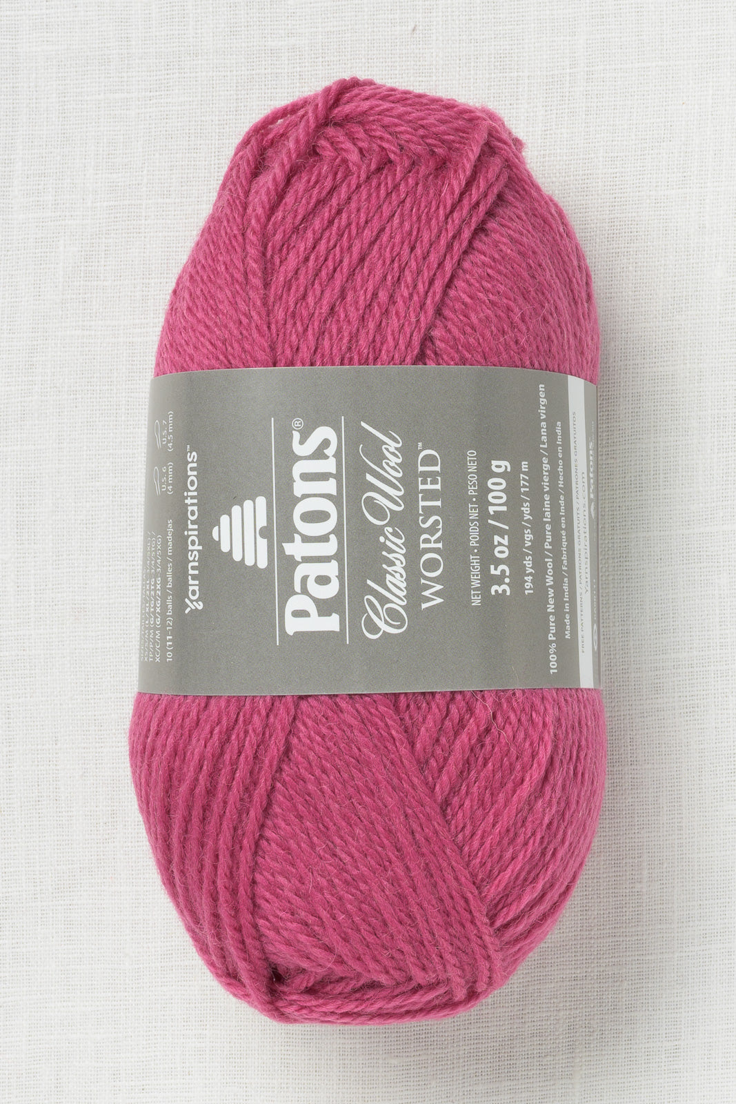 Patons Classic Wool Worsted Rich Raspberry – Wool and Company