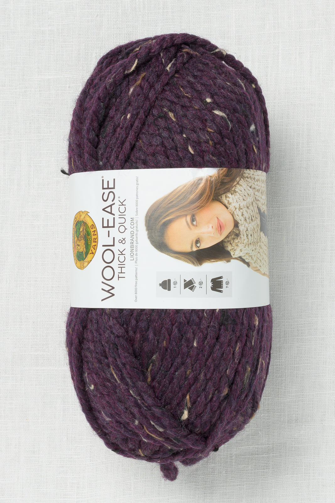 Lion Brand Wool Ease Thick & Quick 144U Raisin – Wool and Company