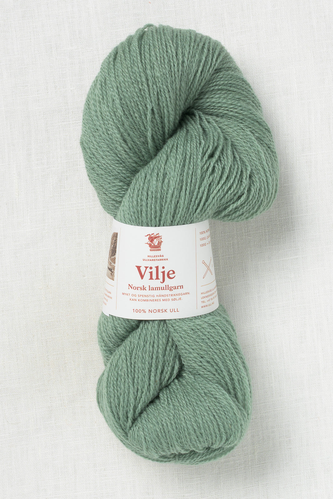 Hillesvåg Vilje 430 Pale Green – Wool and Company