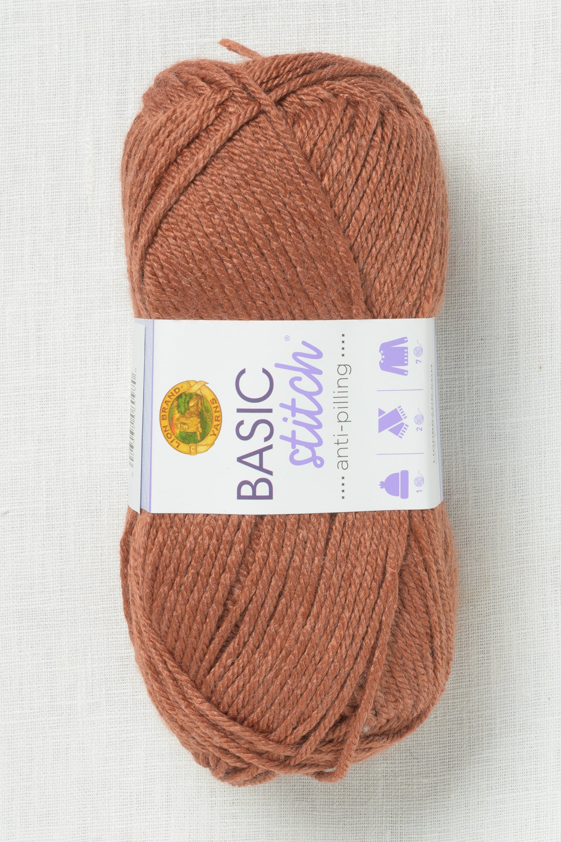 Lion Brand Basic Stitch Anti Pilling 408F Russet Heather – Wool and Company