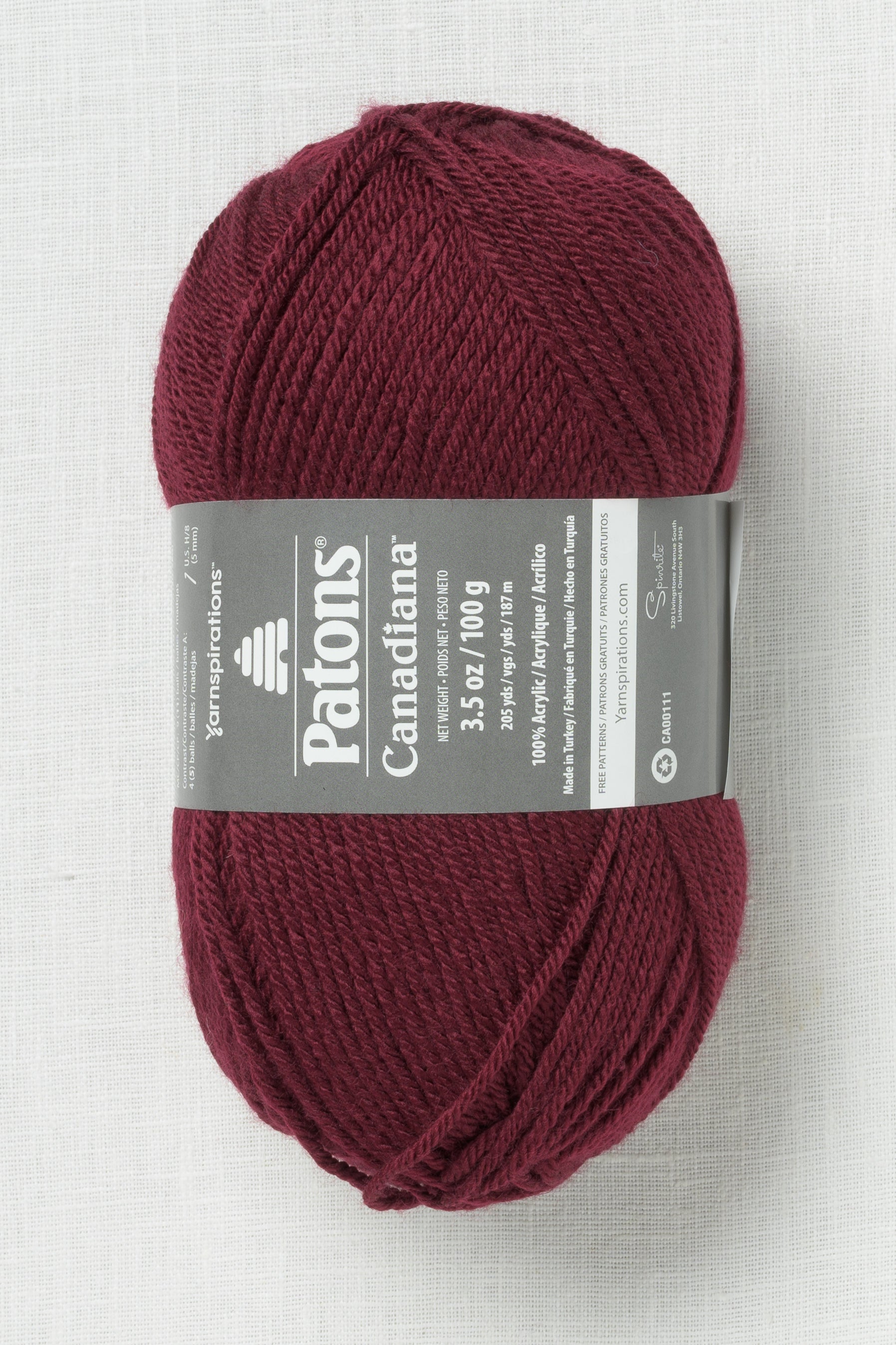 Patons Canadiana Burgundy – Wool and Company