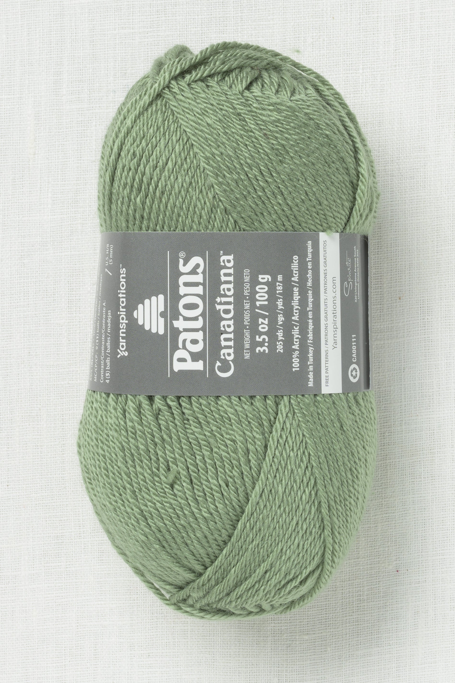 Patons Canadiana Medium Green Tea – Wool and Company