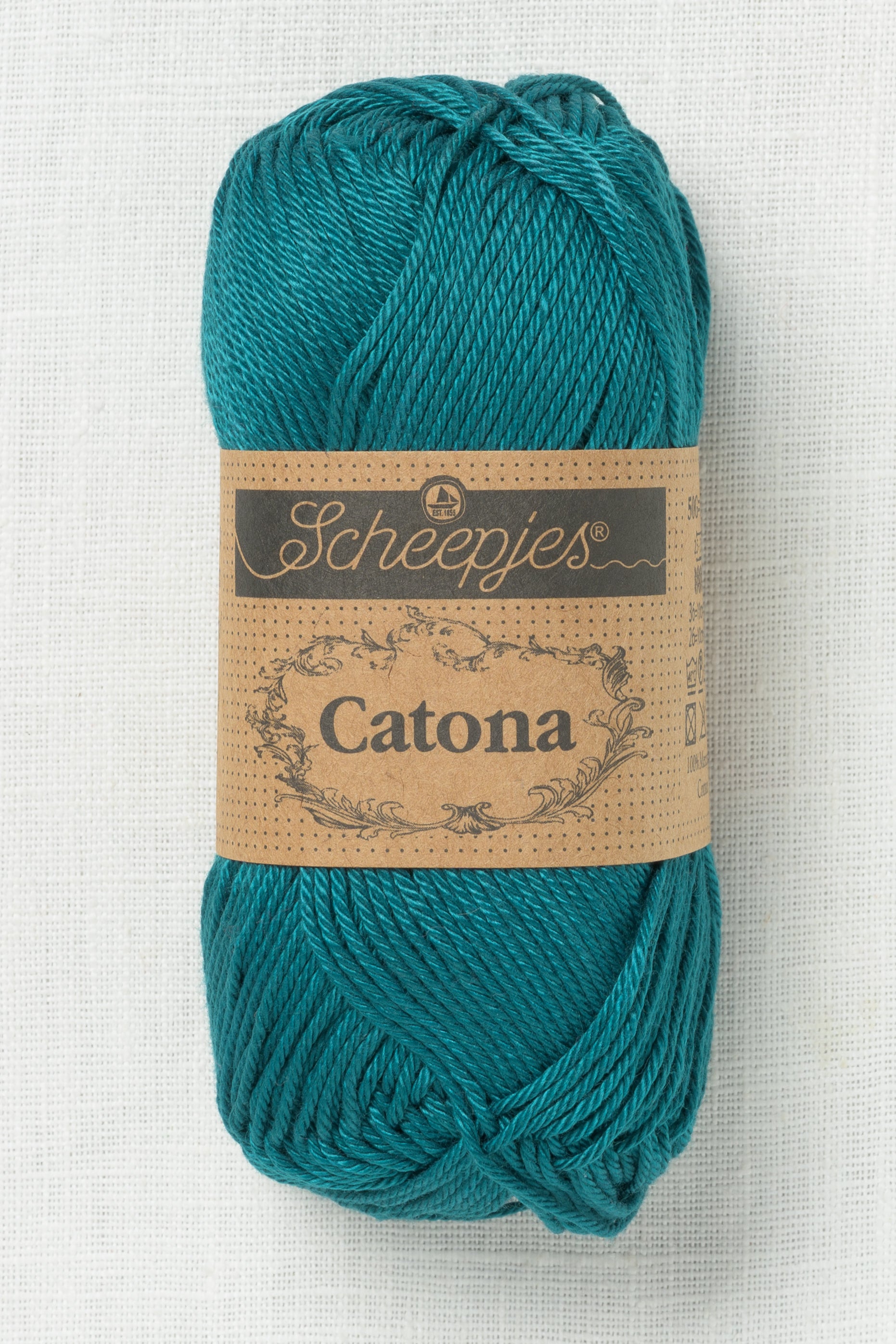 Scheepjes Catona 50g 401 Dark Teal – Wool and Company