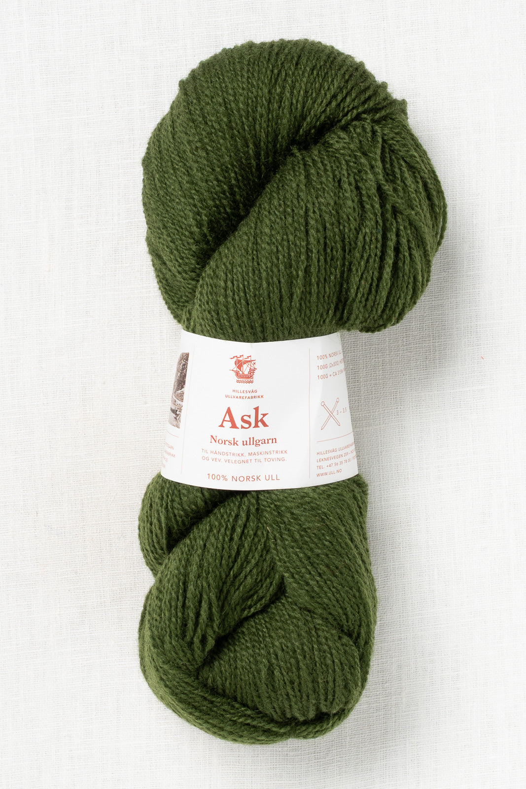 Hillesvåg Ask 6089 Hunter Green – Wool and Company