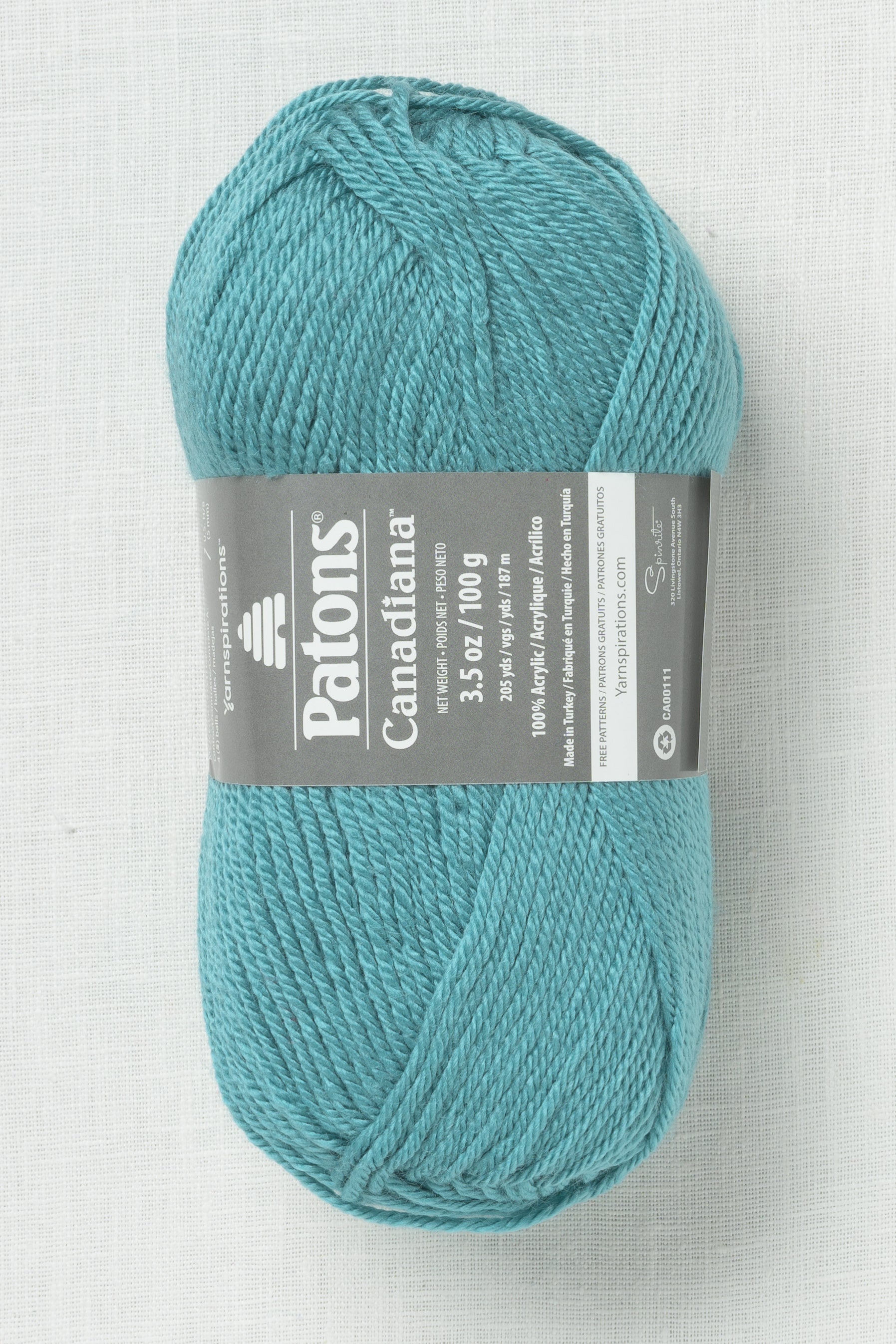 Patons Canadiana Medium Teal – Wool and Company