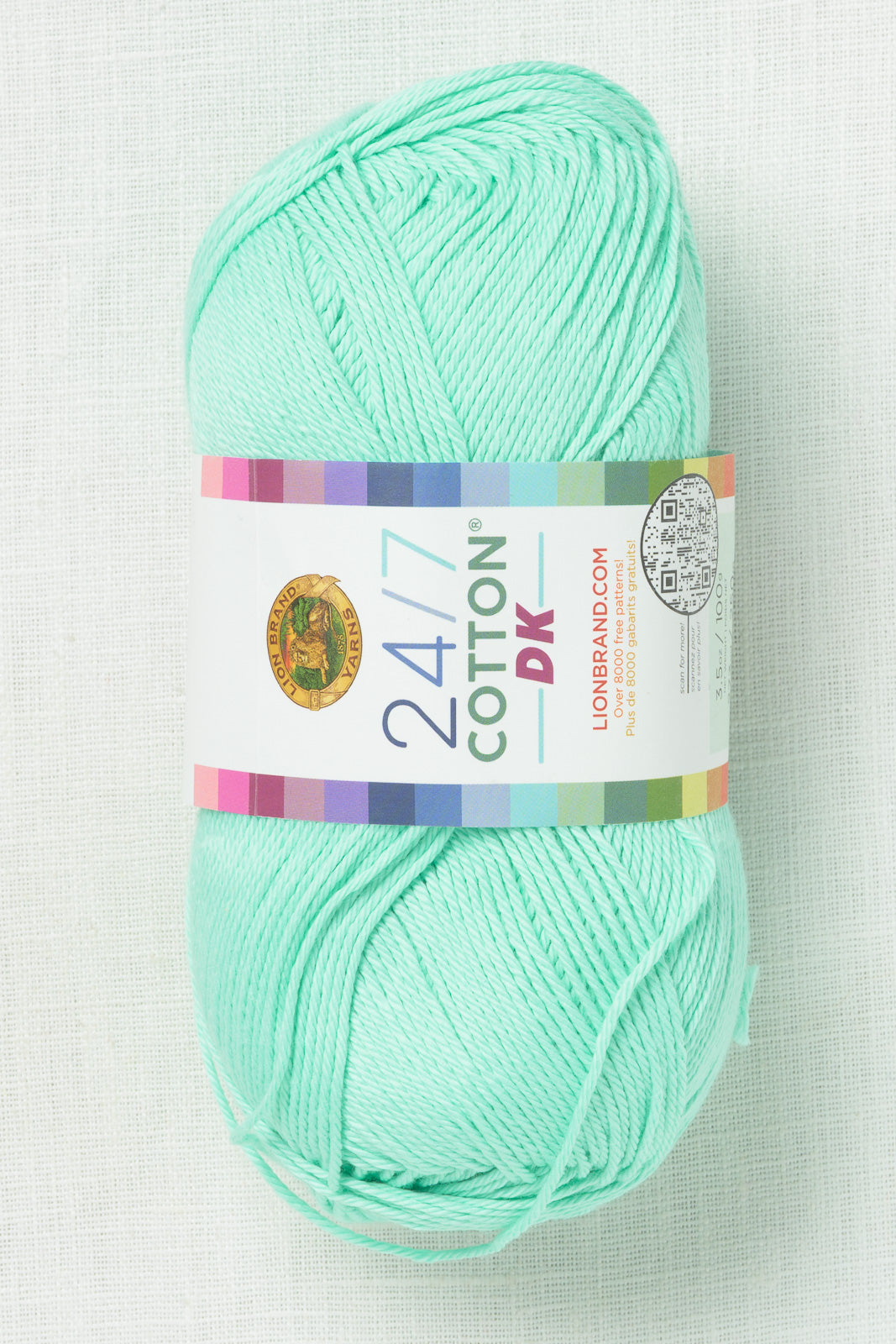 Lion Brand 24/7 Cotton DK 171S Fresh Mint – Wool and Company