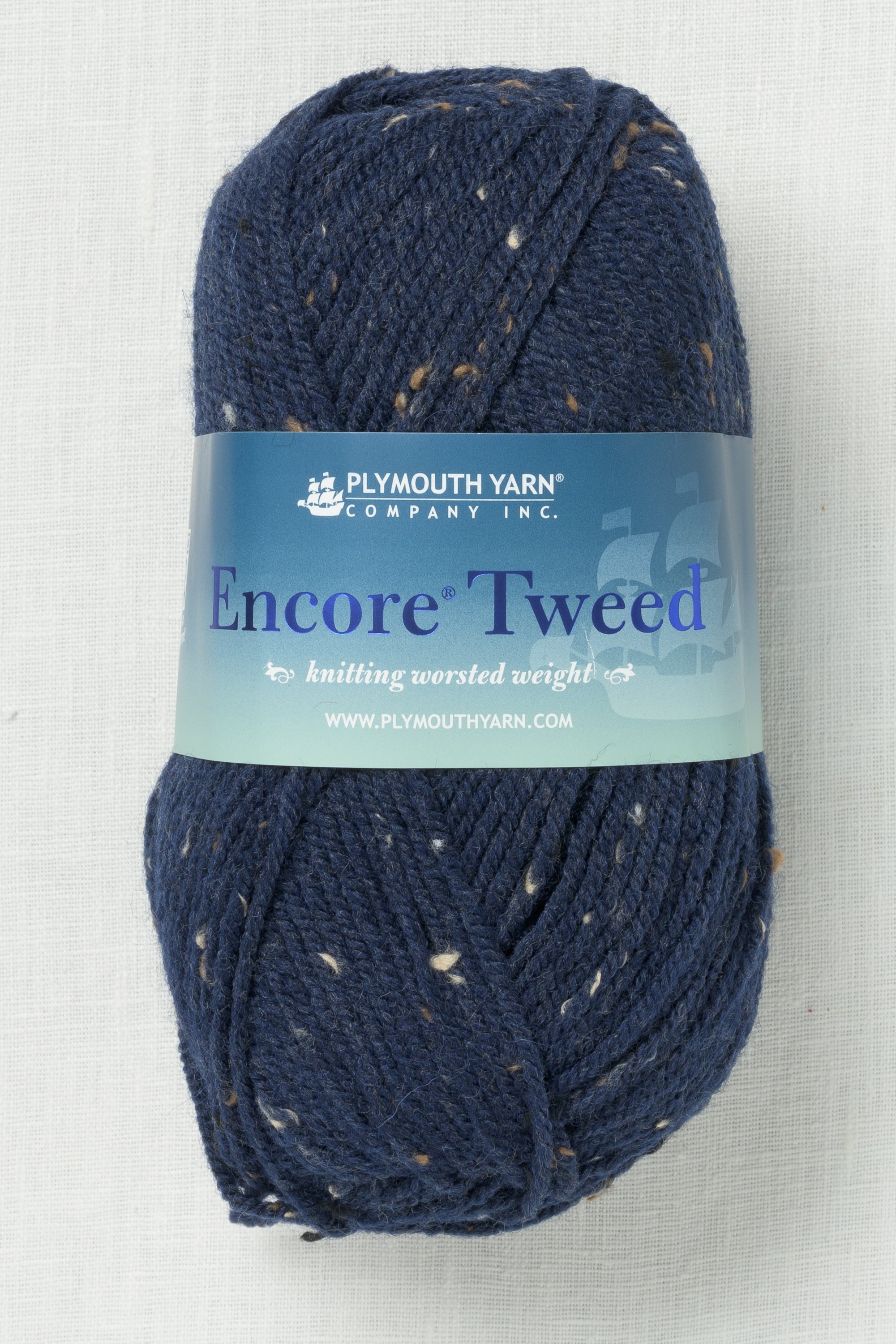 Plymouth Encore Worsted Tweed 5854 Navy – Wool and Company