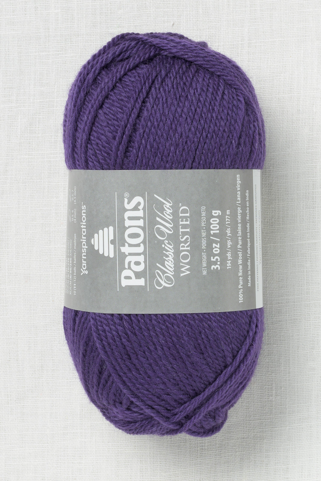 Patons Classic Wool Worsted Purple Night – Wool and Company