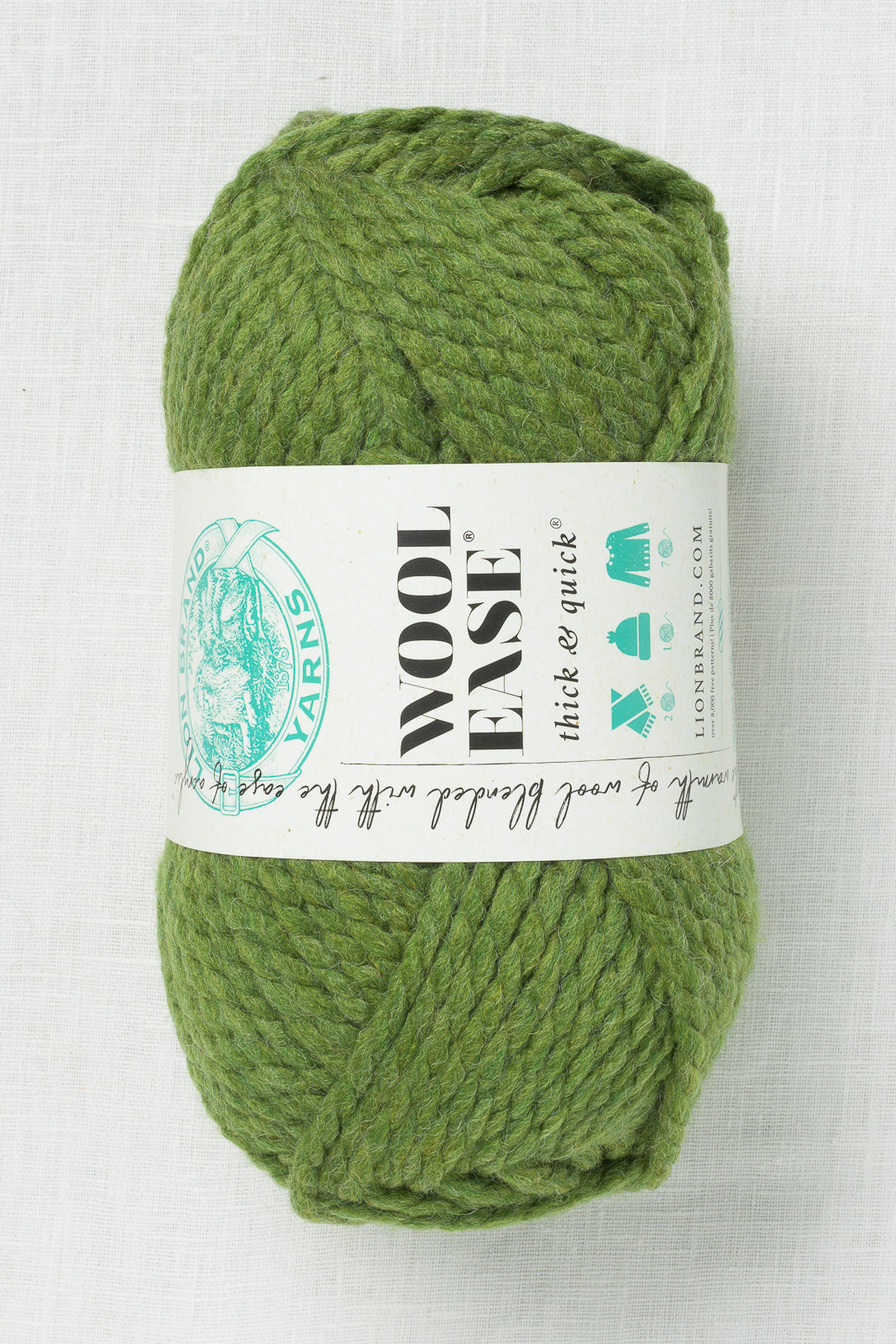 Lion Brand Wool Ease Thick & Quick 131B Grass – Wool and Company