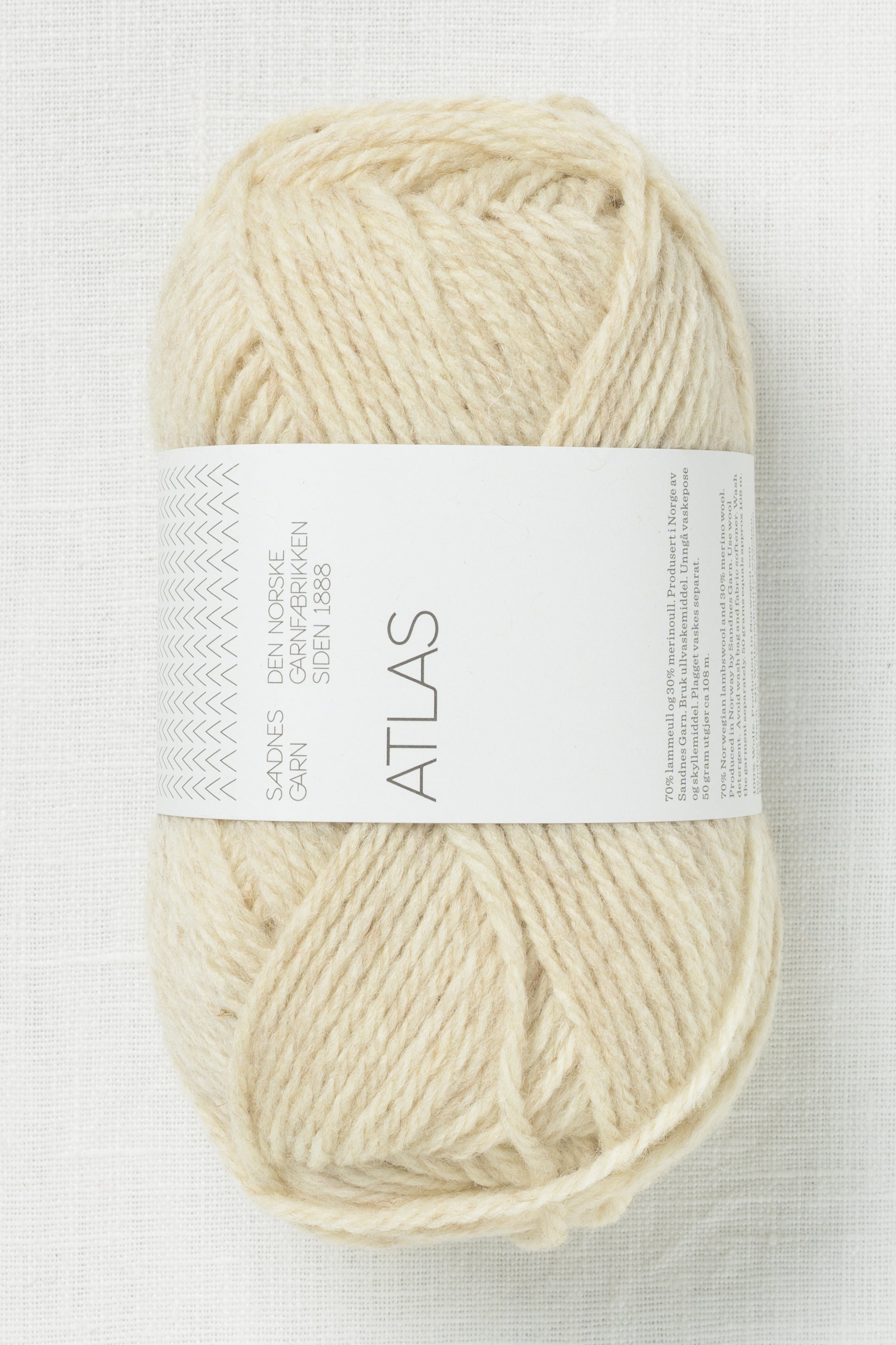 Sandnes Garn Atlas 2641 Oatmeal – Wool and Company