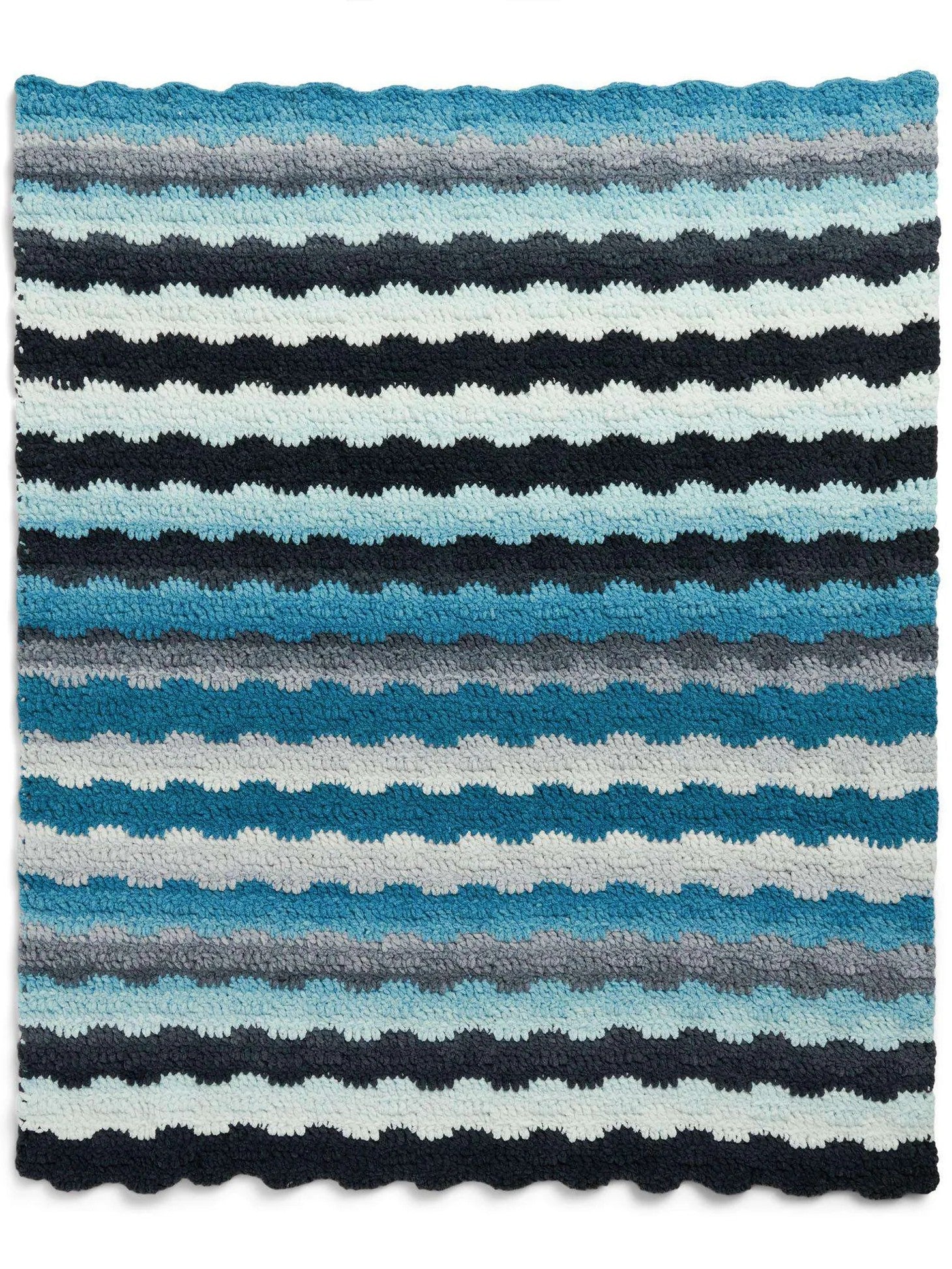 Waving Stripes Crochet Blanket – Wool and Company