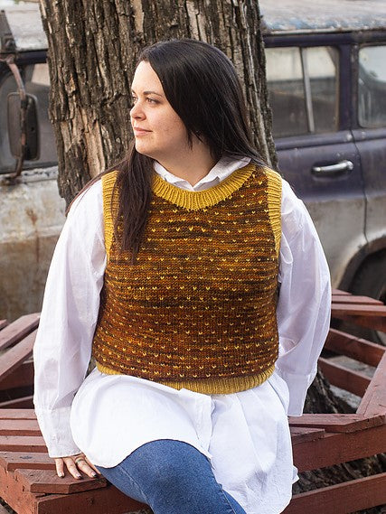 Seeing Spots Vest by Afifa – Wool and Company