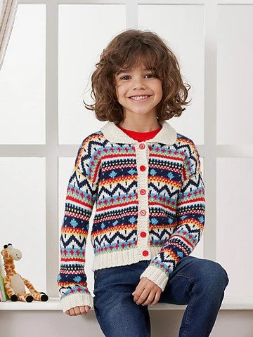 Tig Tag Fair Isle Cardigan by Jenny Watson – Wool and Company