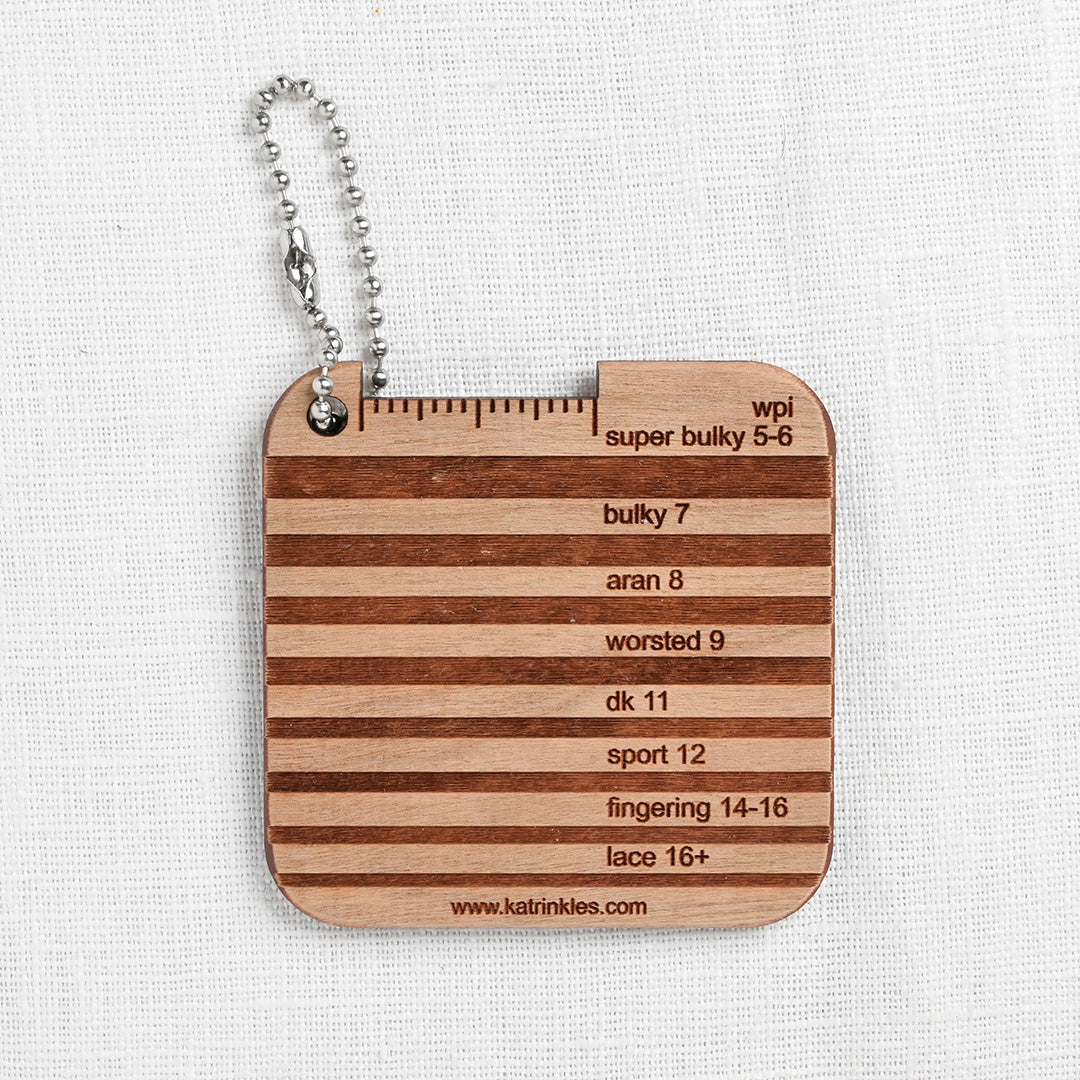 Katrinkles Wraps Per Inch Tool w/ Gauge Lines – Wool and Company