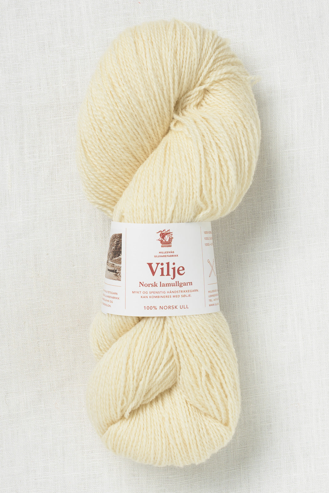 Hillesvåg Vilje 400 Unbleached White – Wool and Company