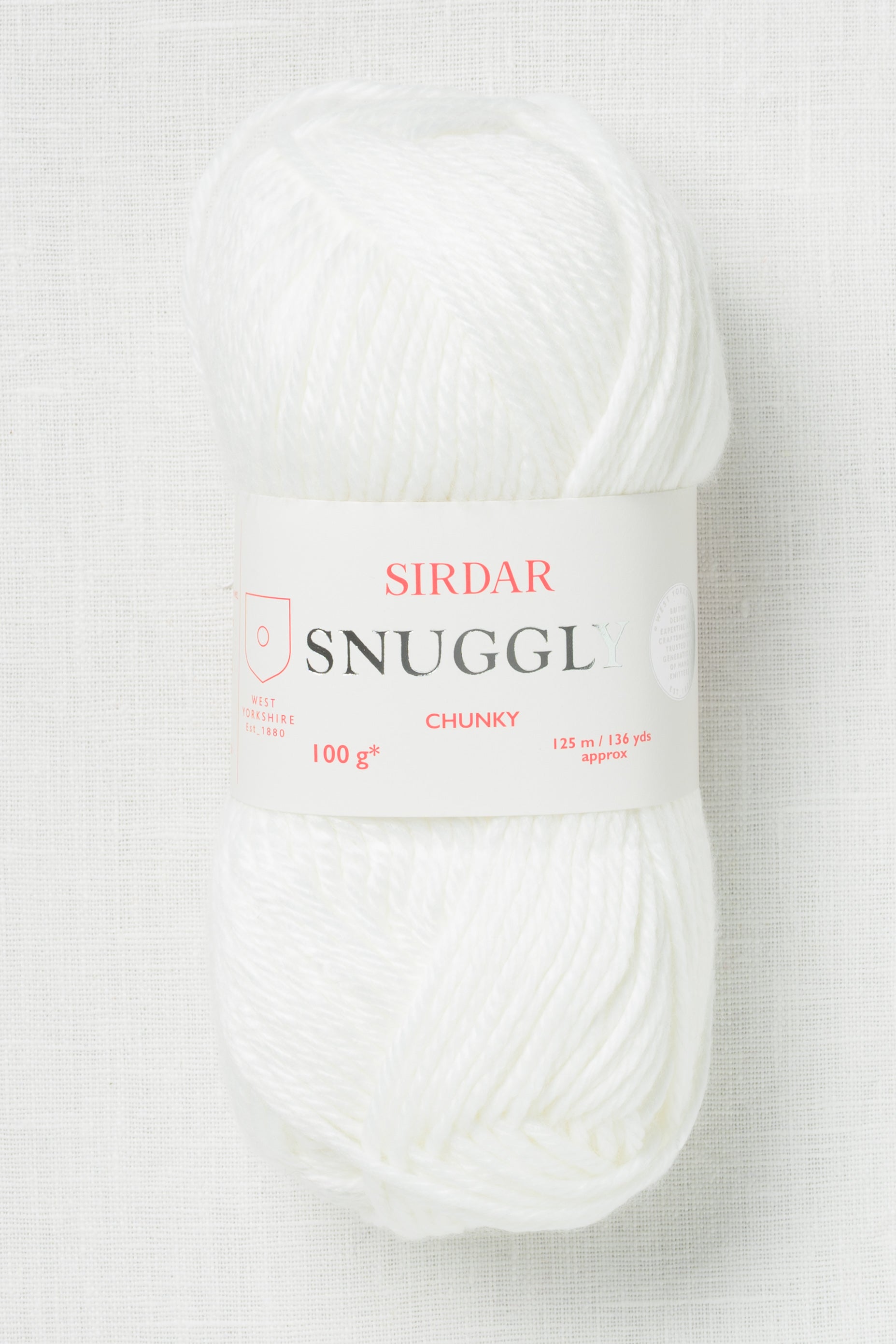 Sirdar Snuggly Chunky 0251 White – Wool and Company
