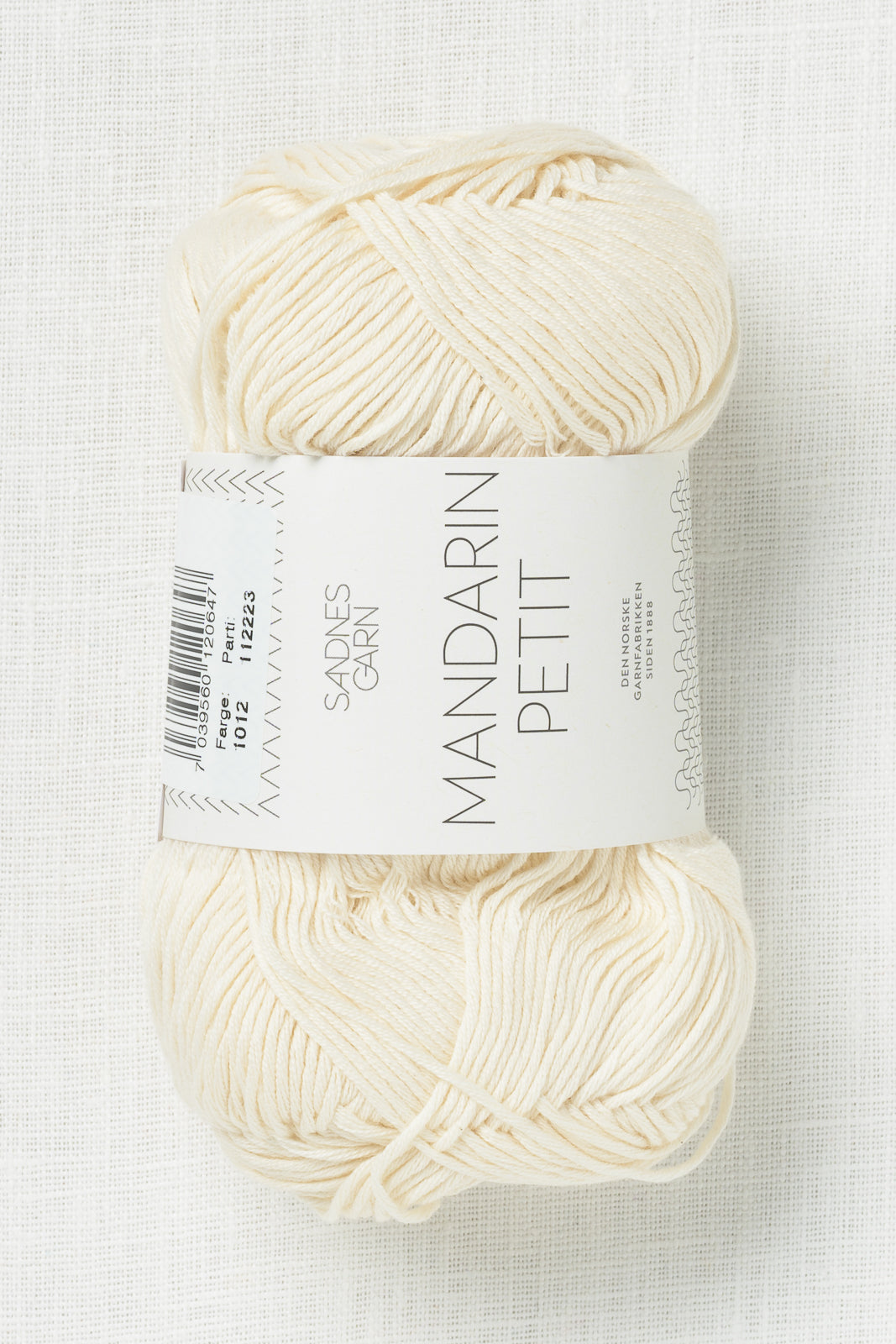 Sandnes Garn Mandarin Petit 1012 Natural – Wool and Company