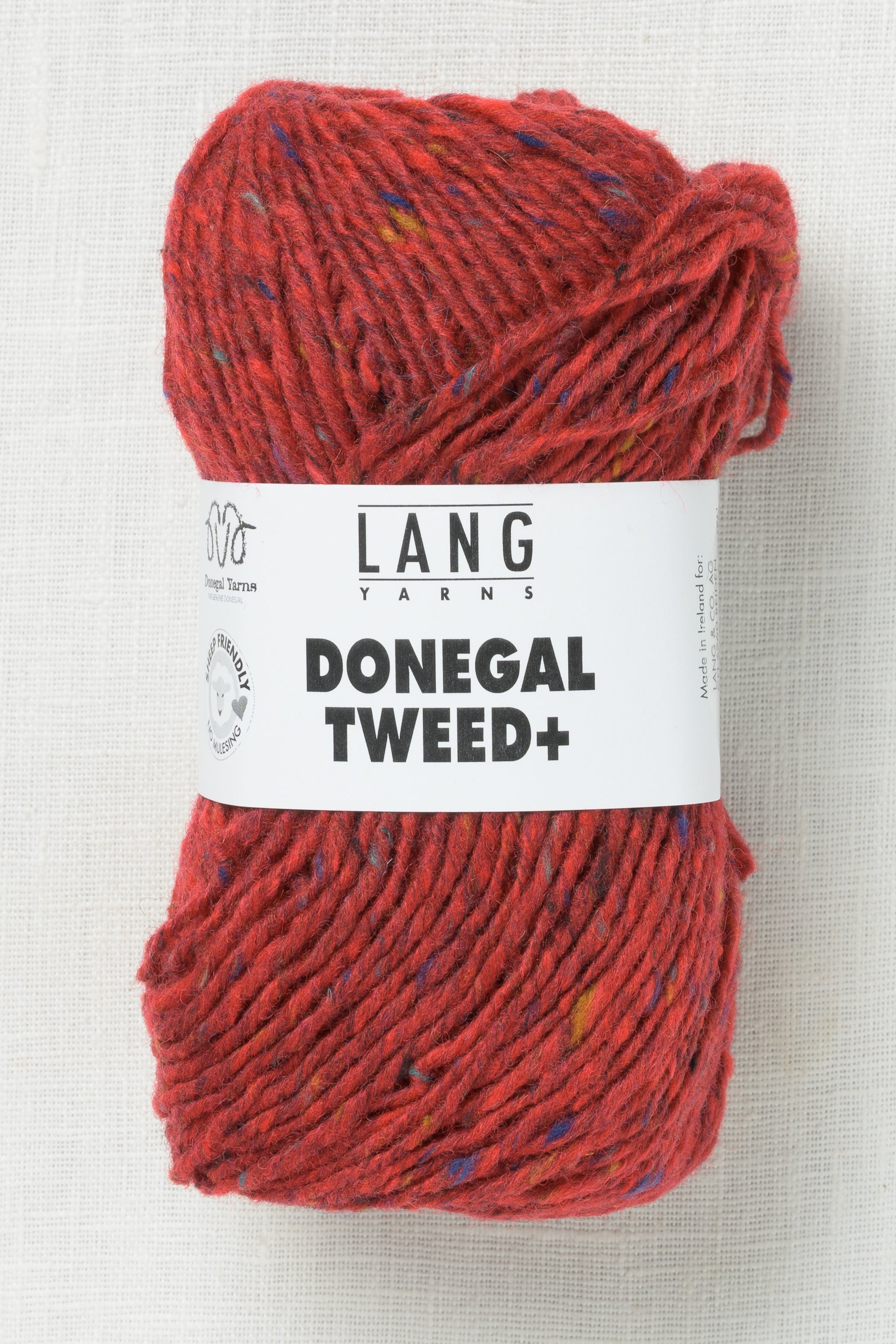 Lang Yarns Donegal Tweed Plus 60 Red – Wool and Company