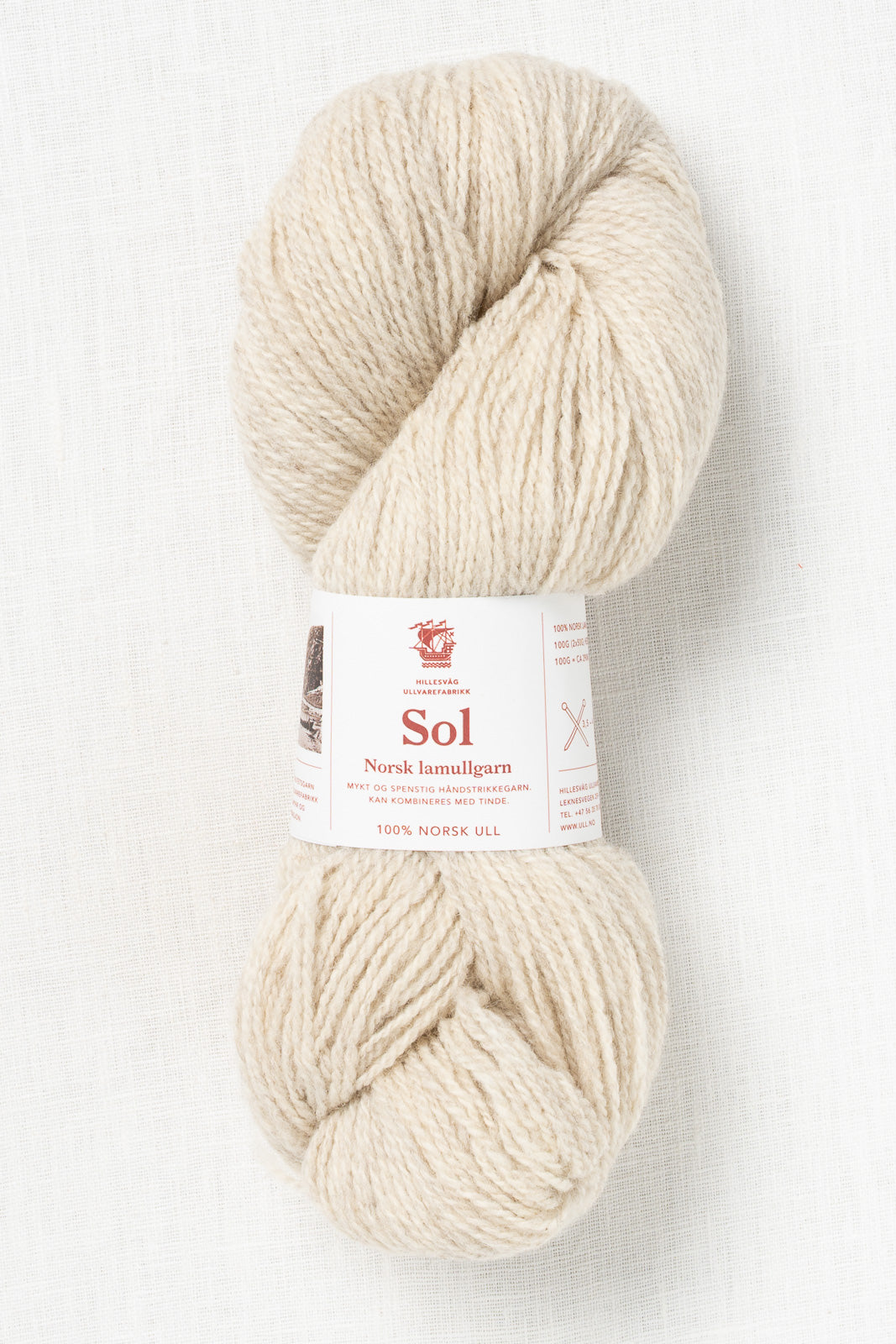 Hillesvåg Sol 449 Heathered Light Beige – Wool and Company