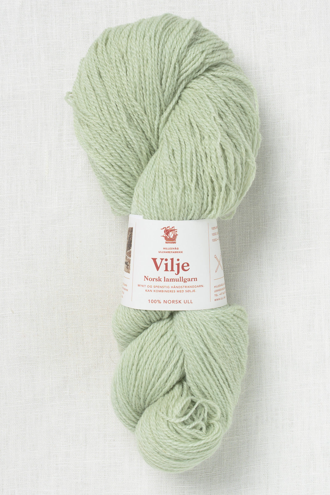 Hillesvåg Vilje 431 Pale Light Green – Wool and Company