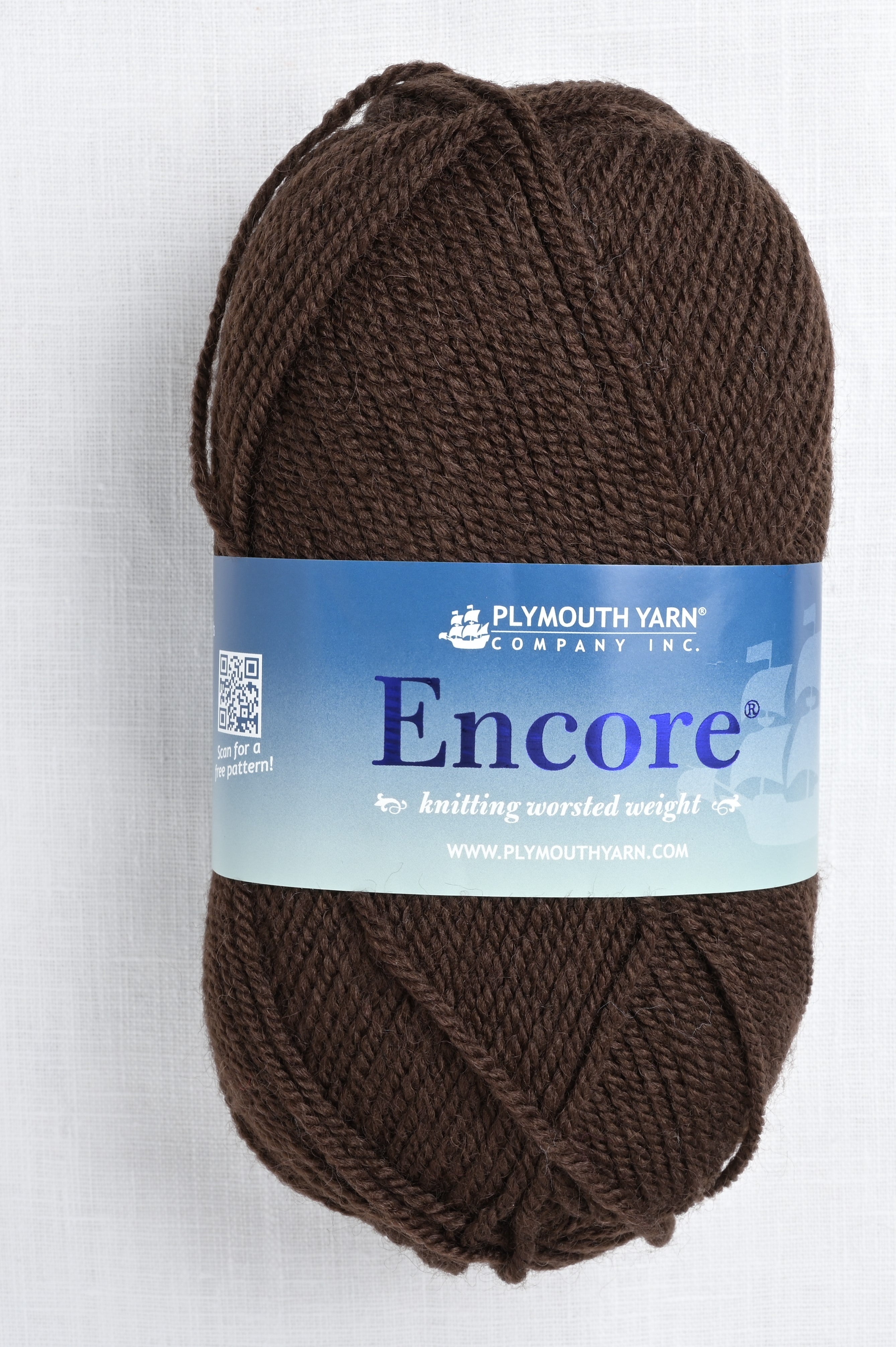 Plymouth Encore Worsted 599 Deep Brown – Wool and Company