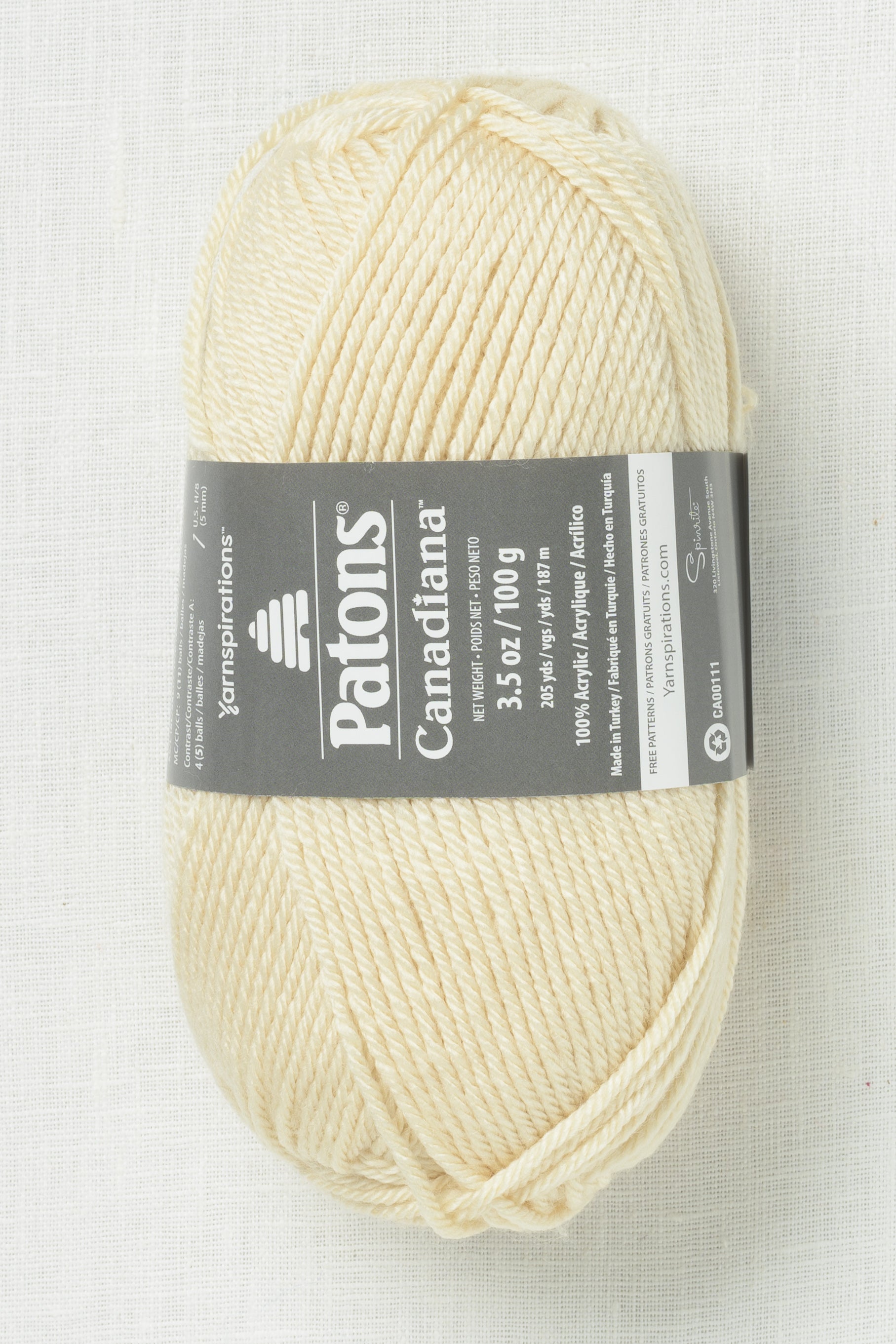 Patons Canadiana Oatmeal – Wool and Company