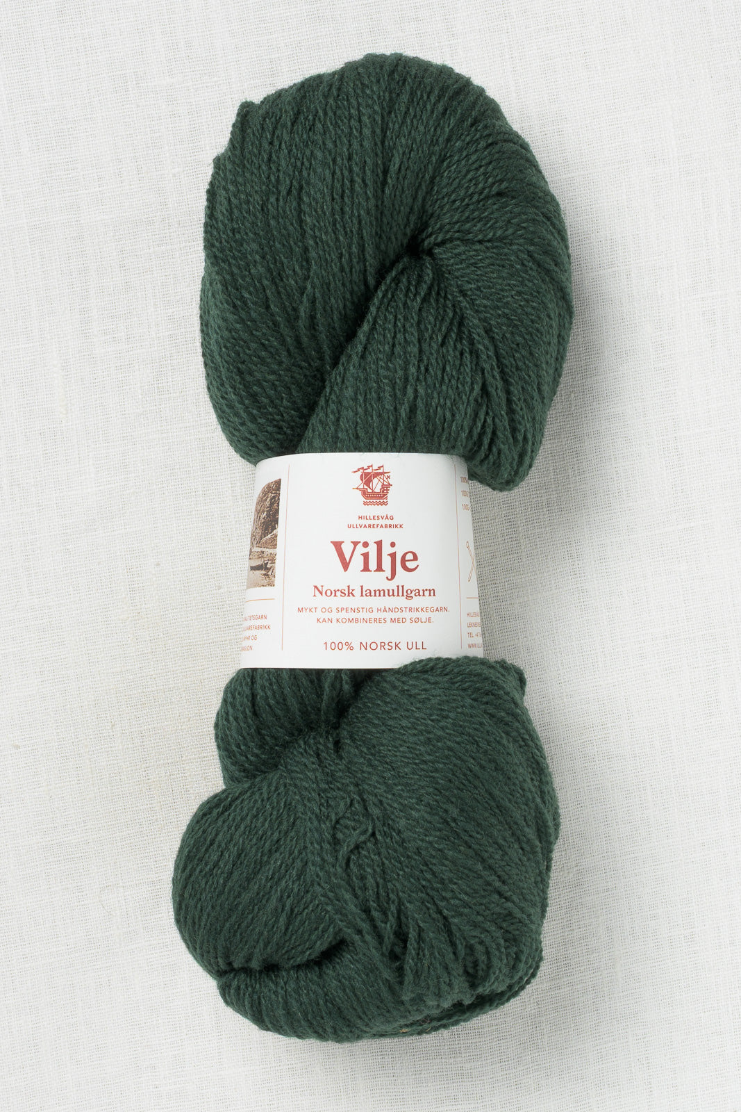 Hillesvåg Vilje 418 Deep Dark Green – Wool and Company