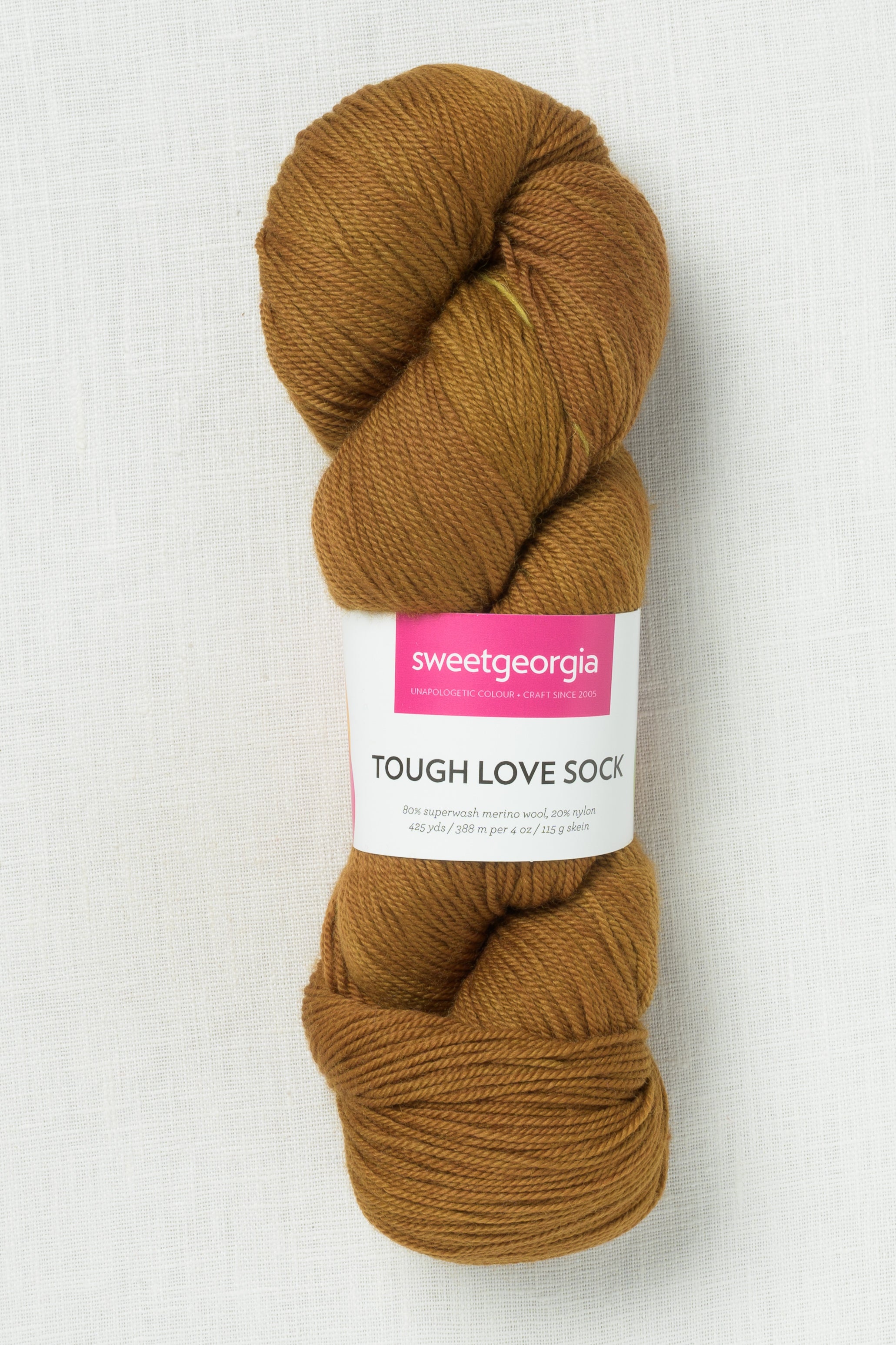 Sweet Georgia Tough Love Sock Brass – Wool and Company